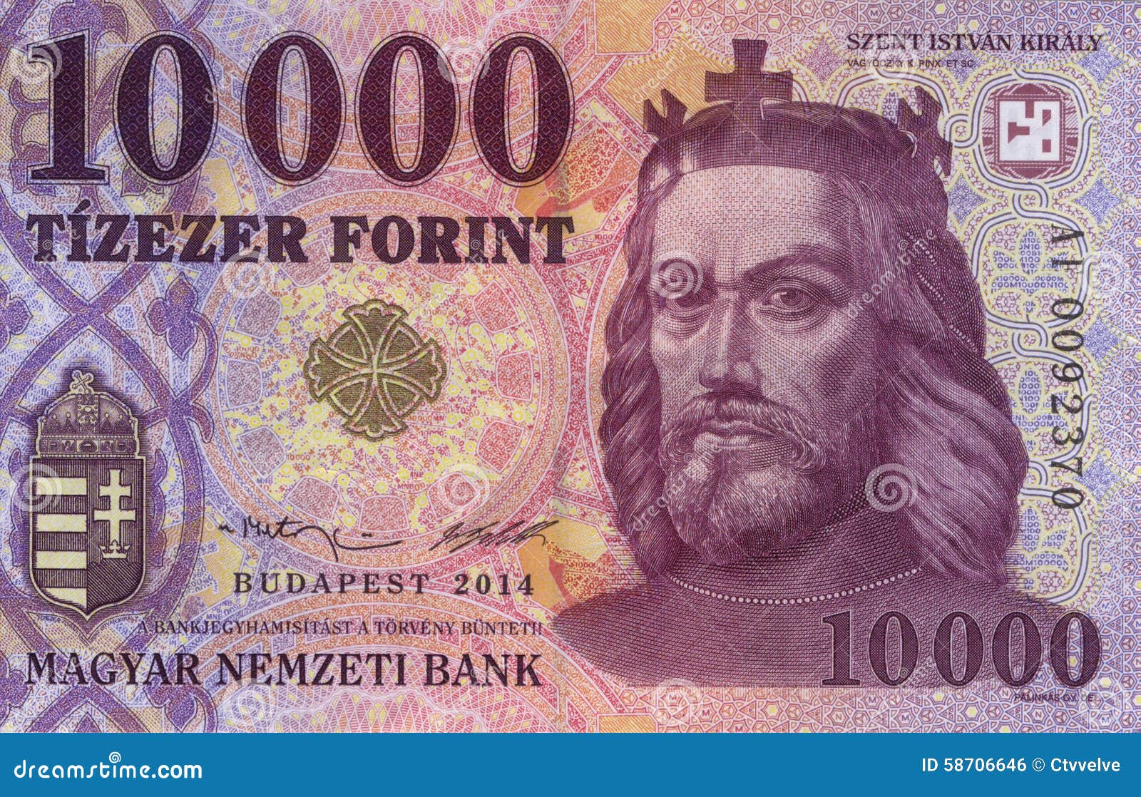 Billets De Banque Hongrois De Forint Photo stock - Image du crédit ...