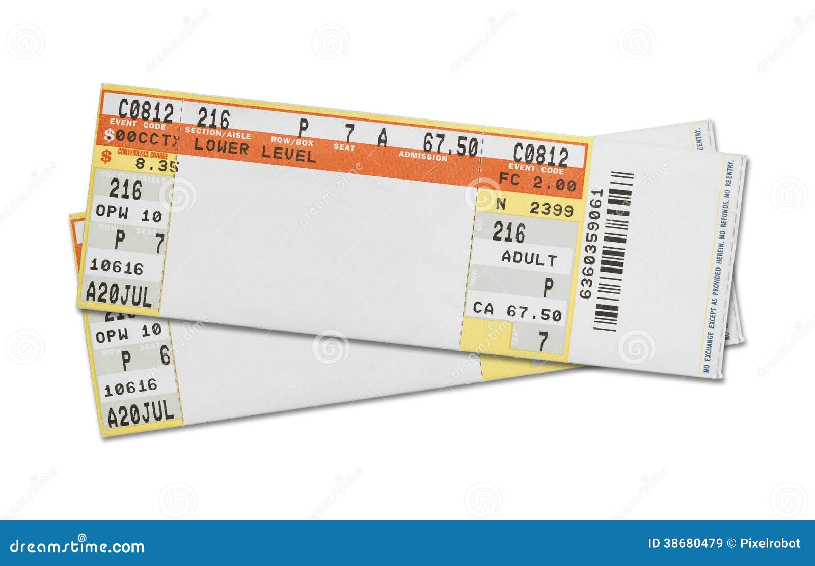 Billets de concert image stock. Image du grunge, achats - 38680479