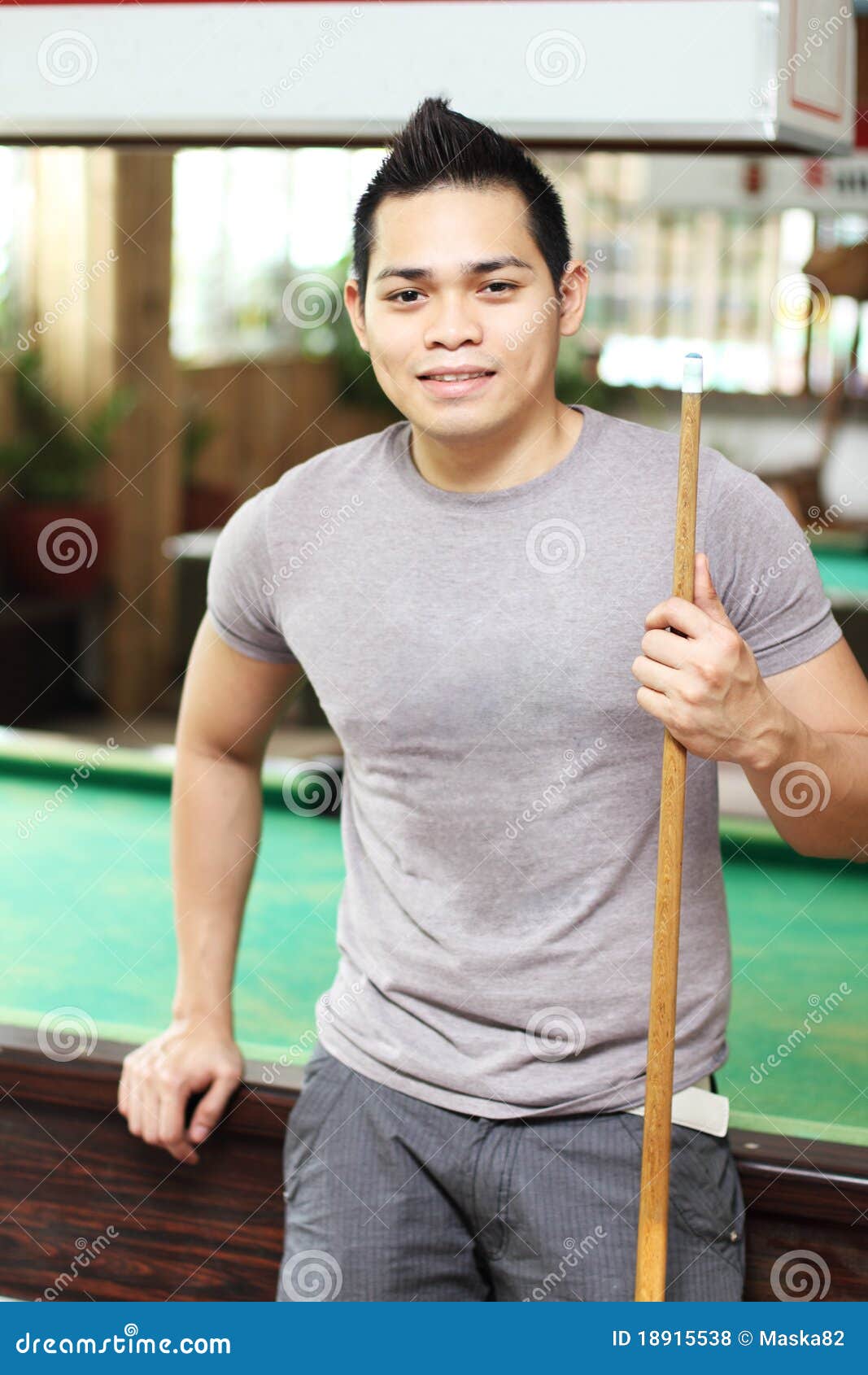 Billiard stock photo. Image of smile, portrait, player - 18915538