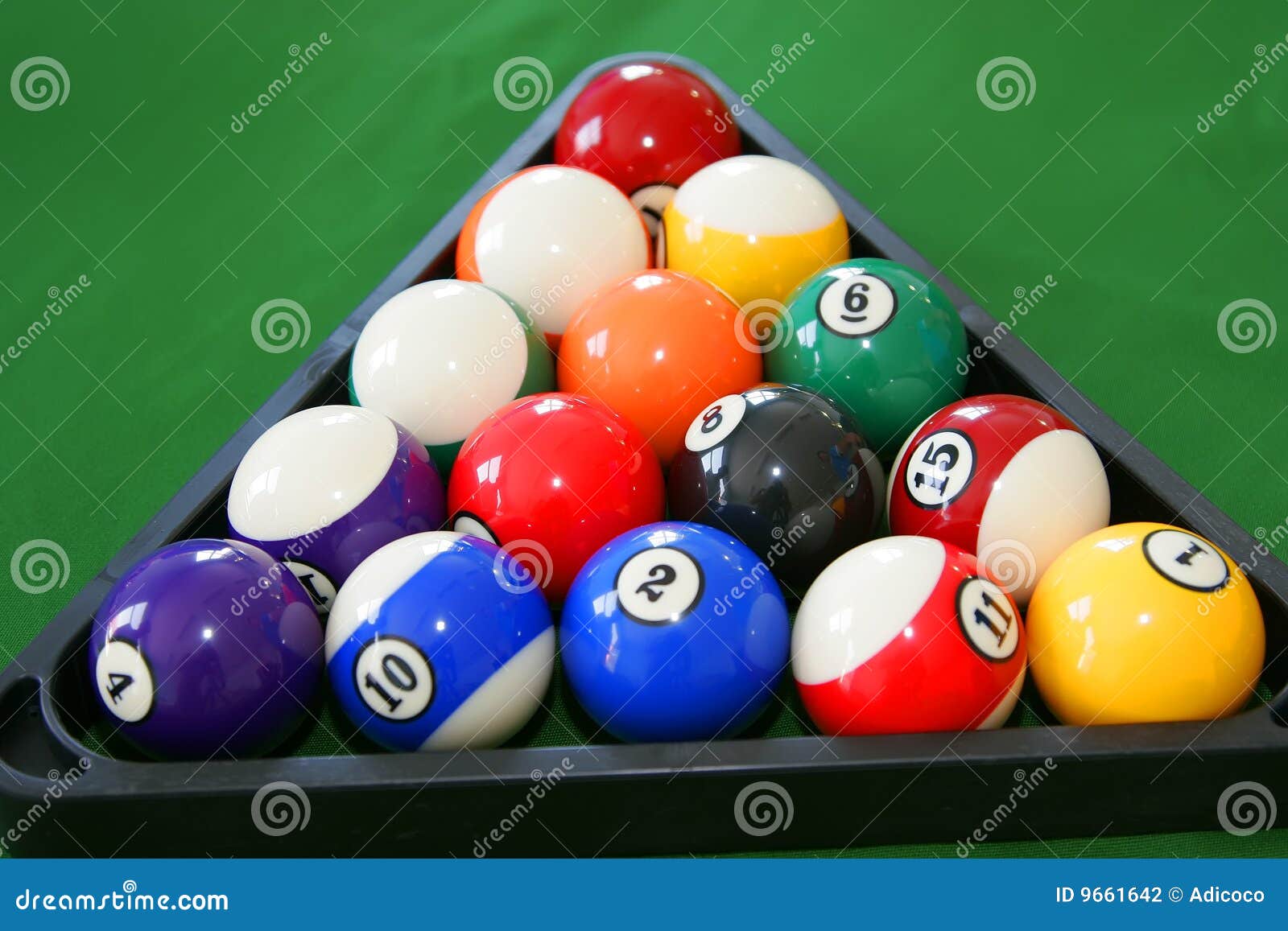 Billiard stockfoto. Bild von schwimmbad, tabelle, rund - 9661642
