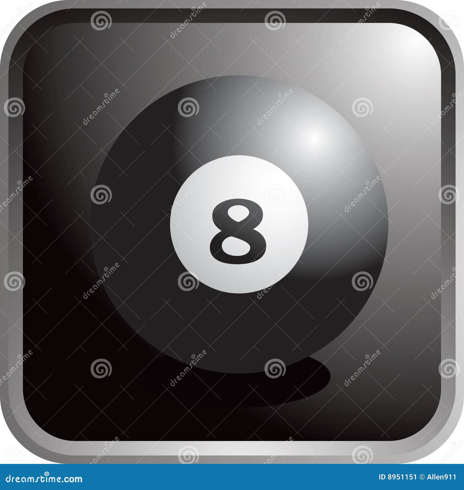 Billiard ball icon stock vector. Illustration of competition - 8951151