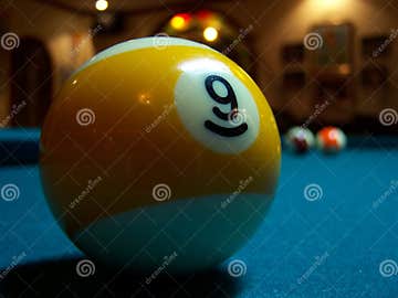 Billiard Ball number nine stock image. Image of pool, shot - 4908153