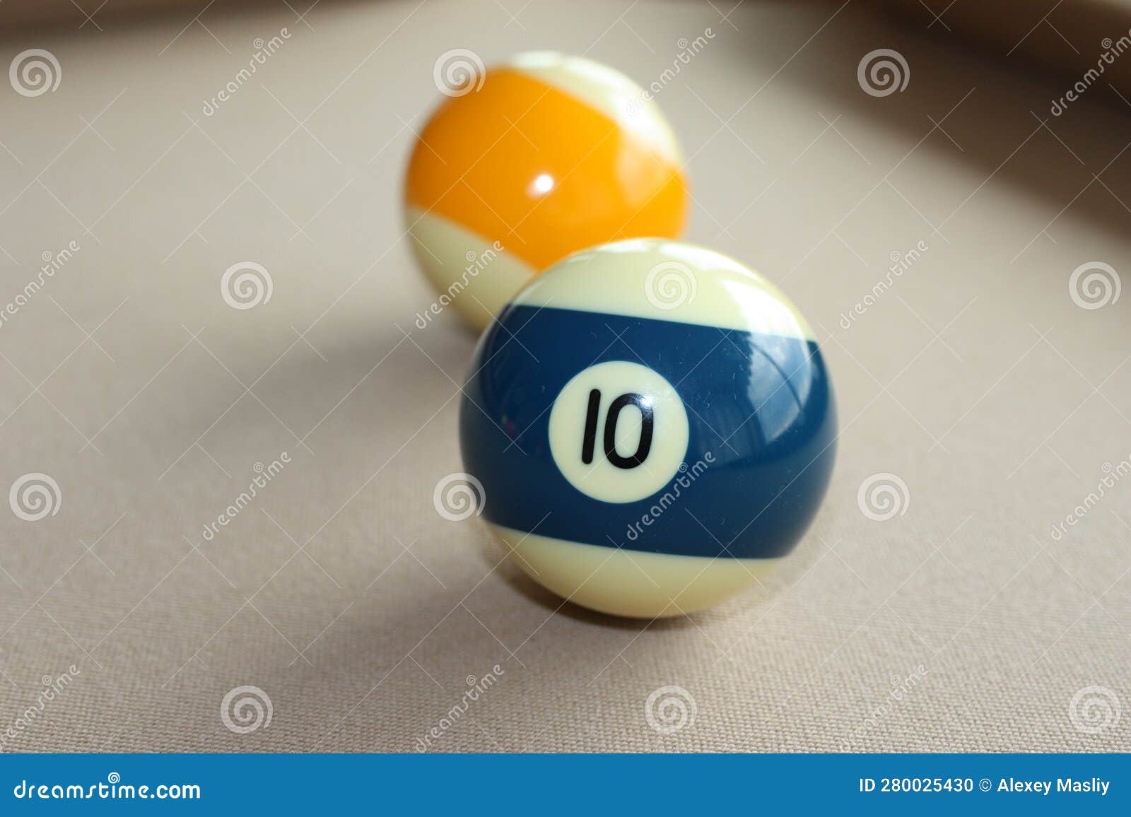 Billiard Ball Number 10 (pool Ball) on American Billiards (American ...