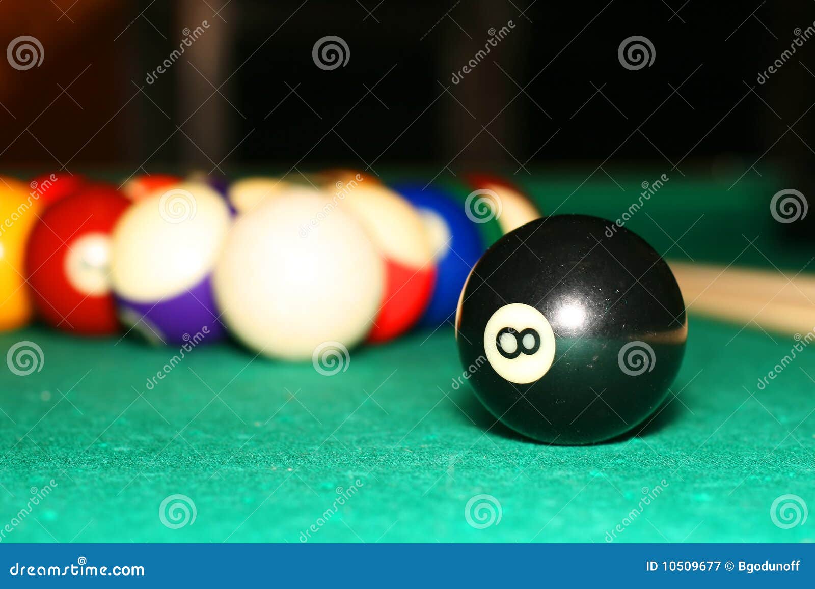 Billiard balls stock image. Image of nightclub, evening - 10509677