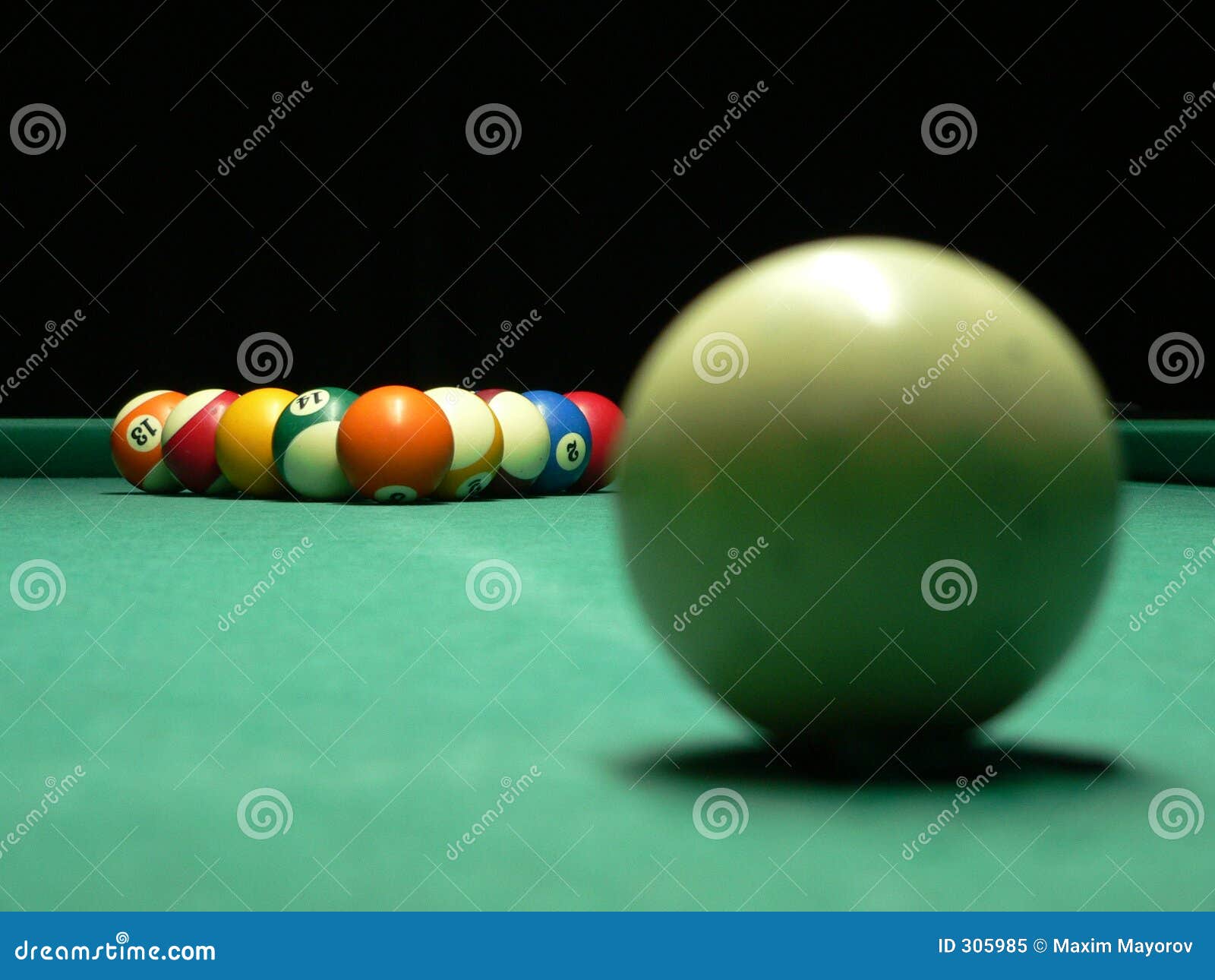 Billiard balls stock image. Image of billiard, game, table - 305985