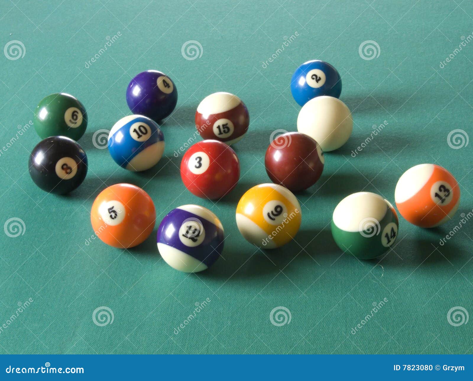 Billiard balls stock photo. Image of compete, game, ball - 7823080