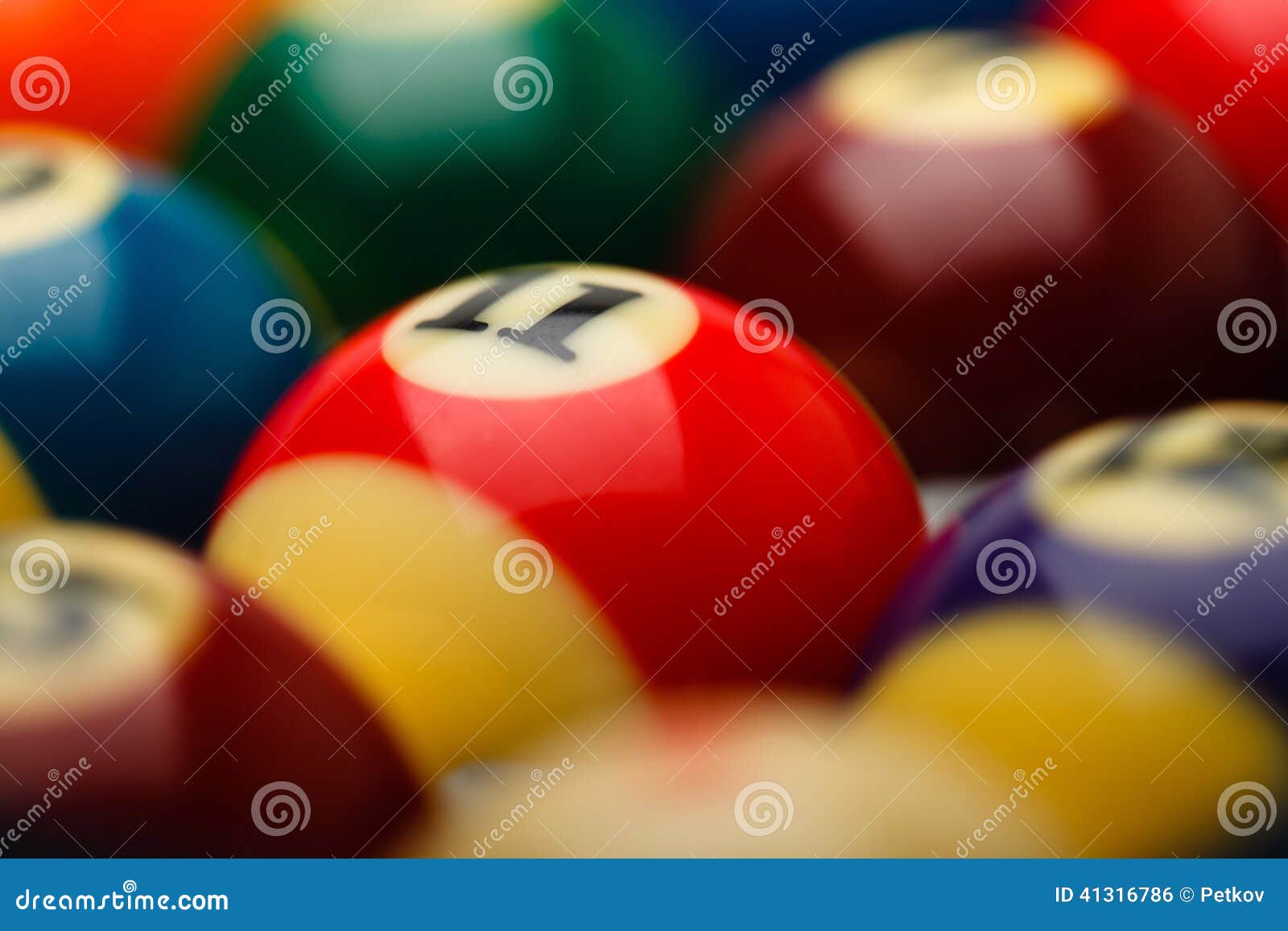 Billiard Balls in Box Close Up Stock Photo - Image of number, ball ...