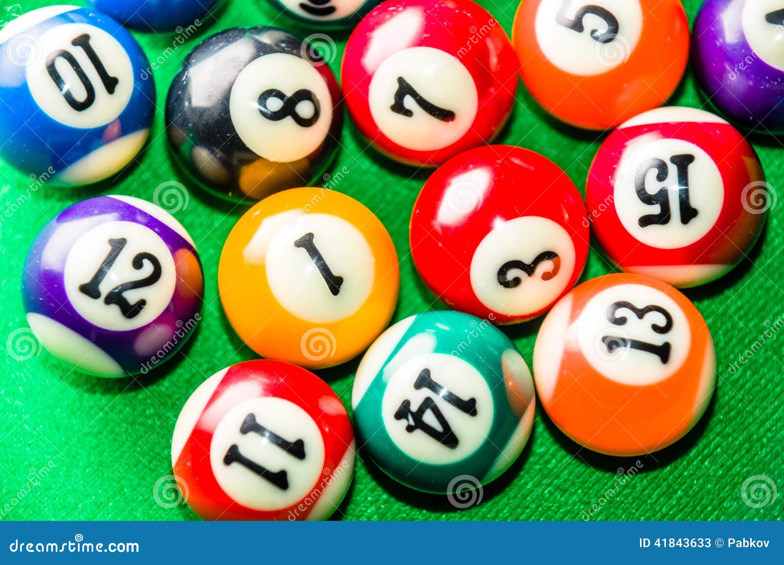 Billiard balls stock image. Image of competitive, aiming - 41843633