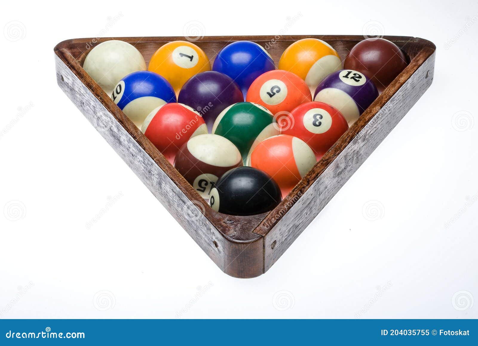 Colour Billiard Balls stock image. Image of balls, circle - 204035755