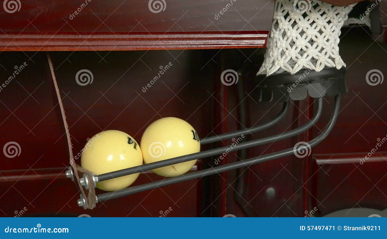 Billiard Balls Falling in a Billiard Pocket. Stock Video - Video of ...