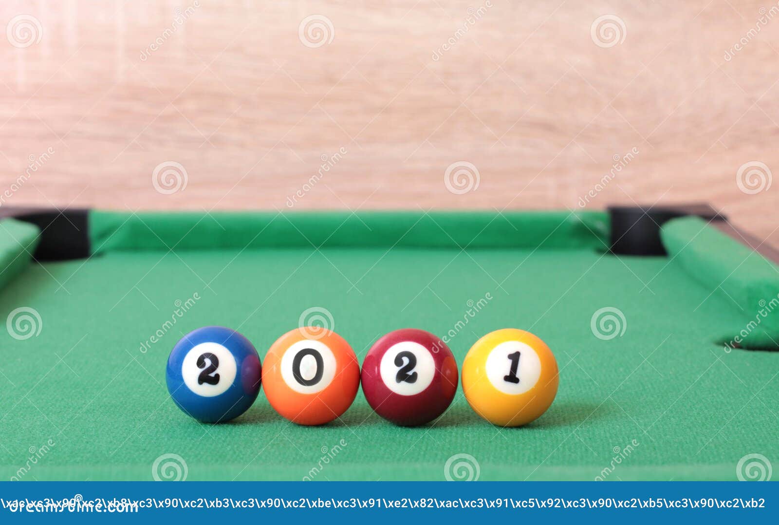 Balls on table one stock photo. Image of number, table - 201304092