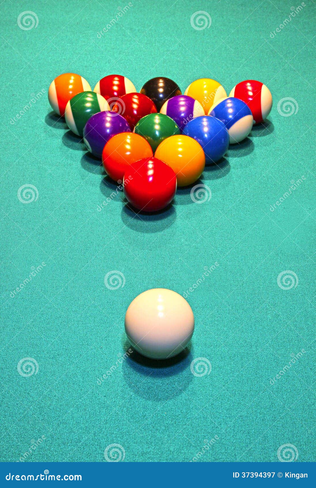Billiard Balls Position Pyramid Green Baize Photos - Free & Royalty ...