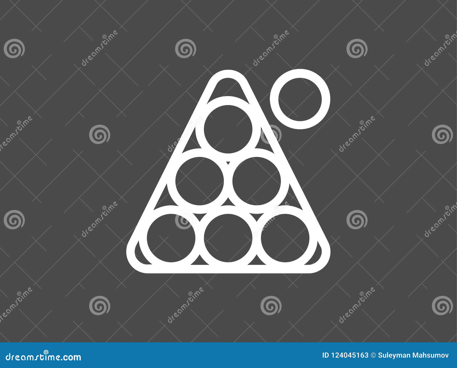 Billiard Vector Icon Sign Symbol Stock Vector - Illustration of design ...