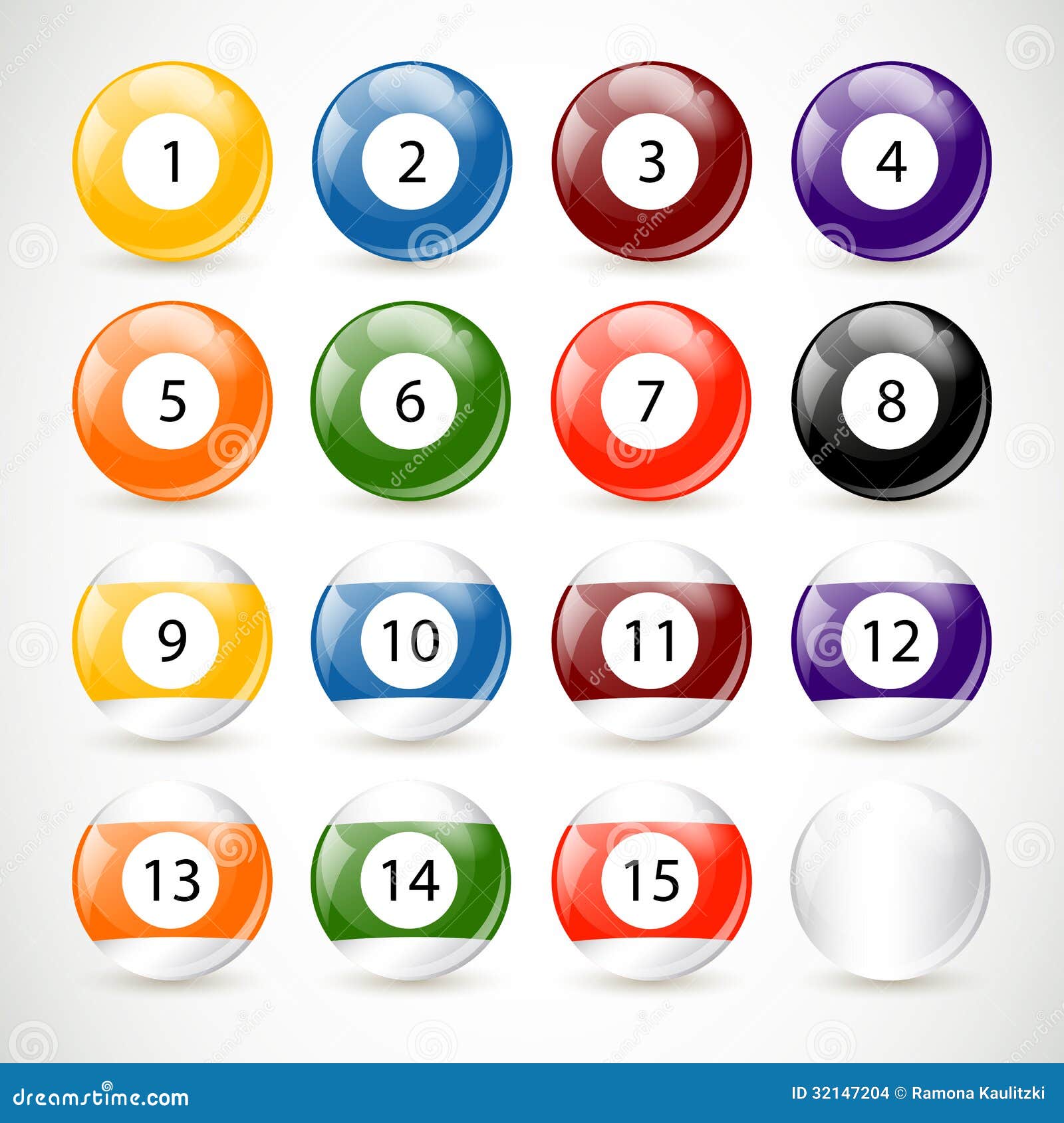 Billiard Balls stock illustration. Illustration of eight - 32147204