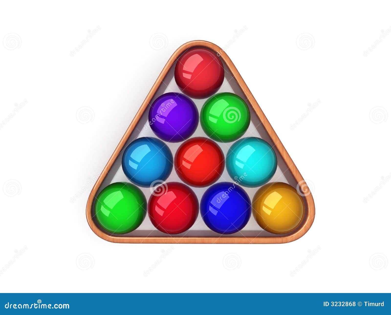 Billiard color set, pool stock illustration. Illustration of green ...