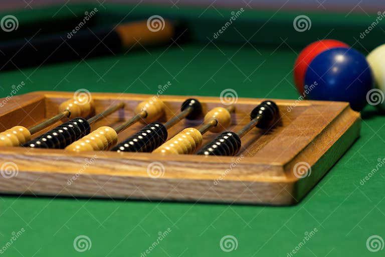 Billiard Counter Points on a Table Stock Photo - Image of play, pool ...