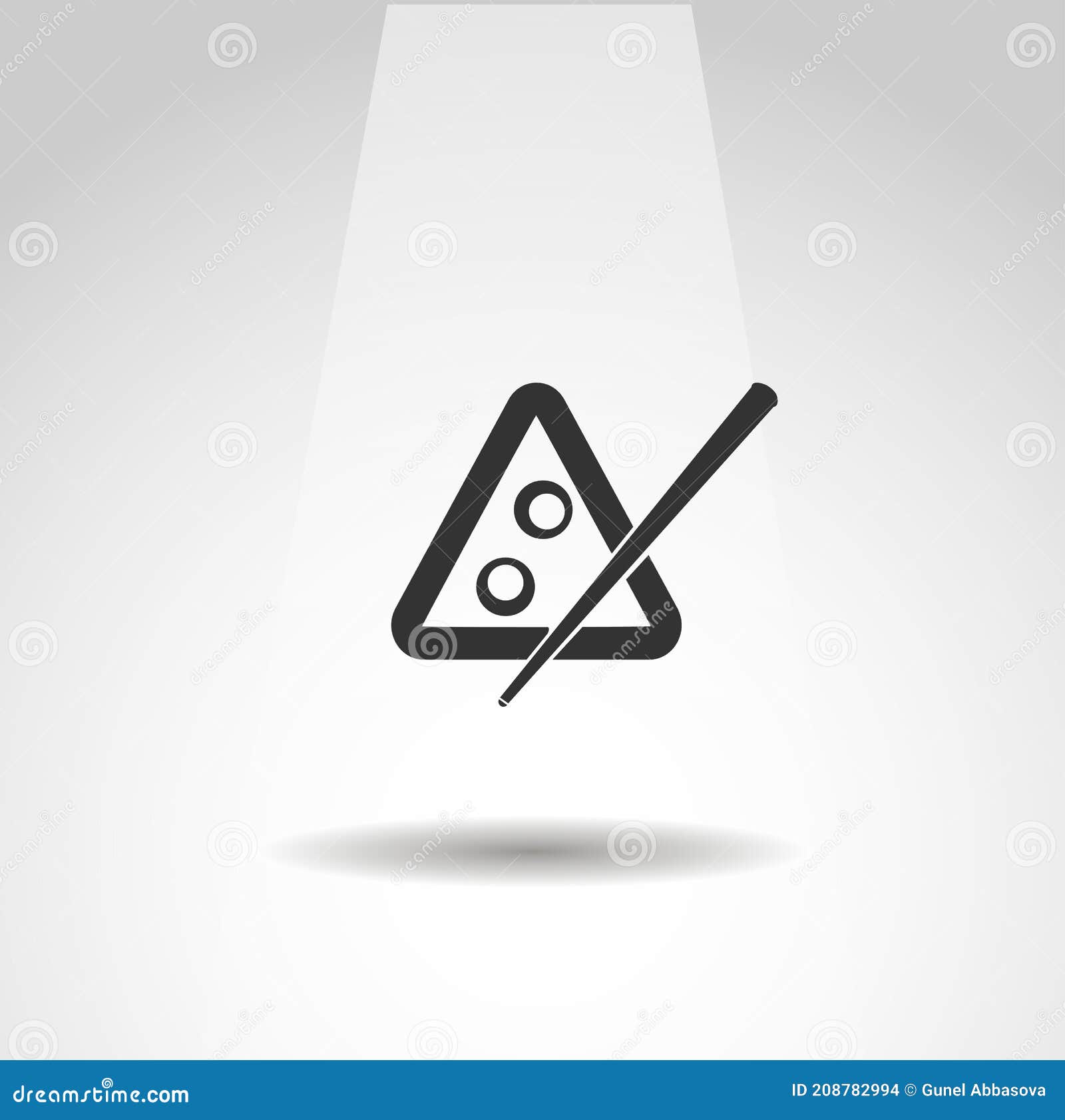 Billiard Cues On Green Background. Snooker Sports Equipment. Vintage ...