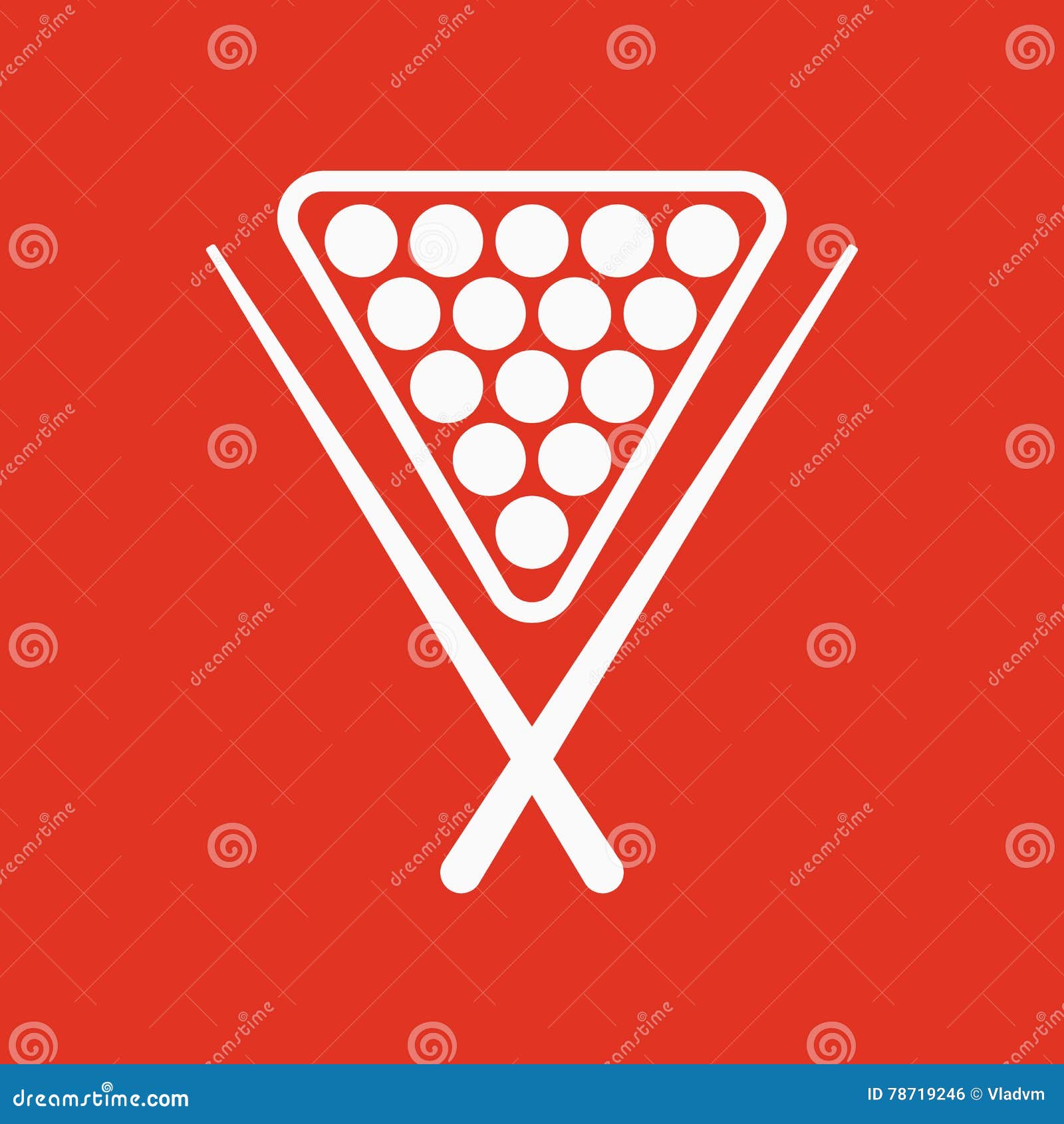 The Billiard Icon. Game Symbol Stock Vector - Illustration of success ...