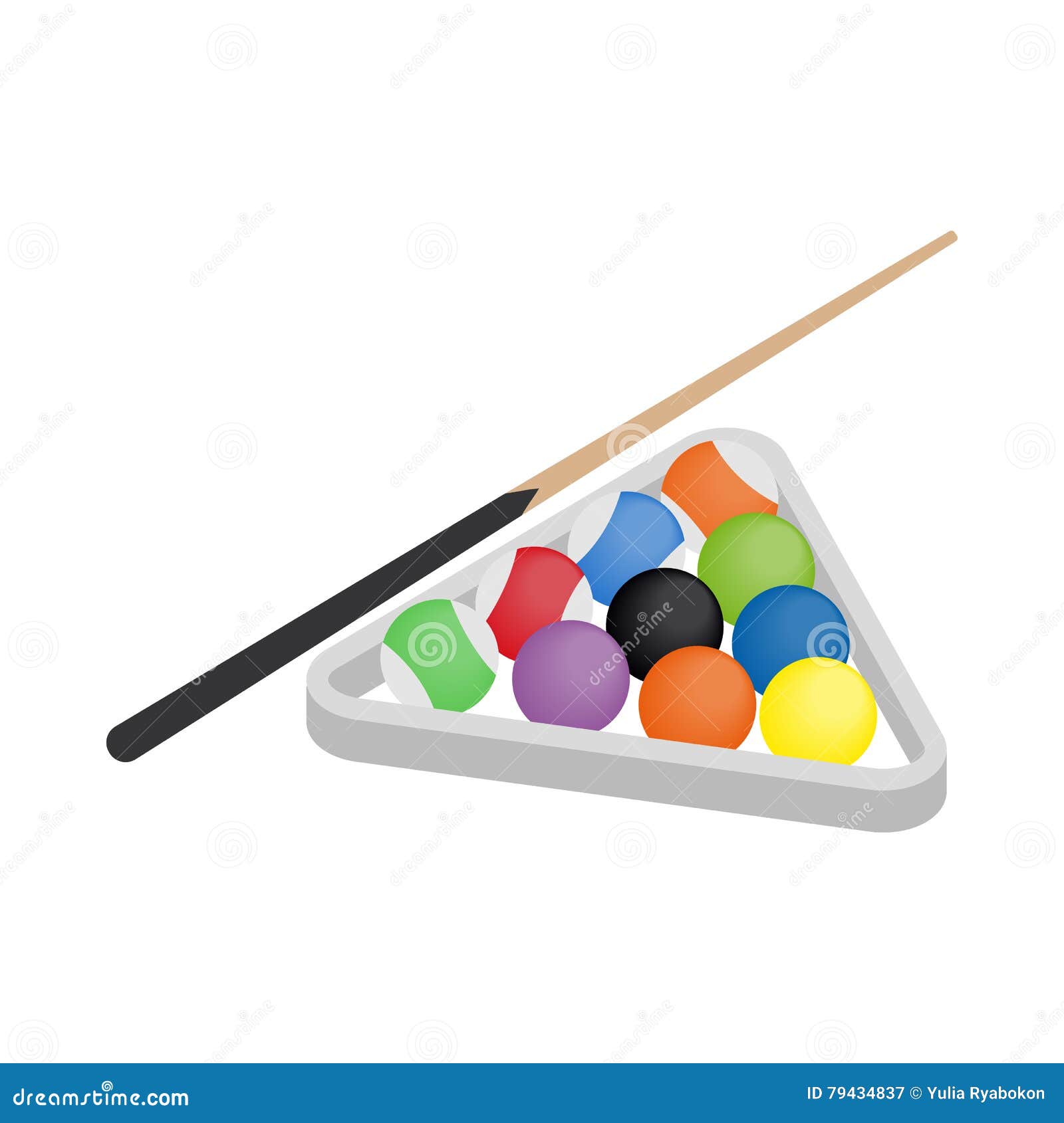 Billiard Icon, Isometric 3d Style Stock Vector - Illustration of club ...