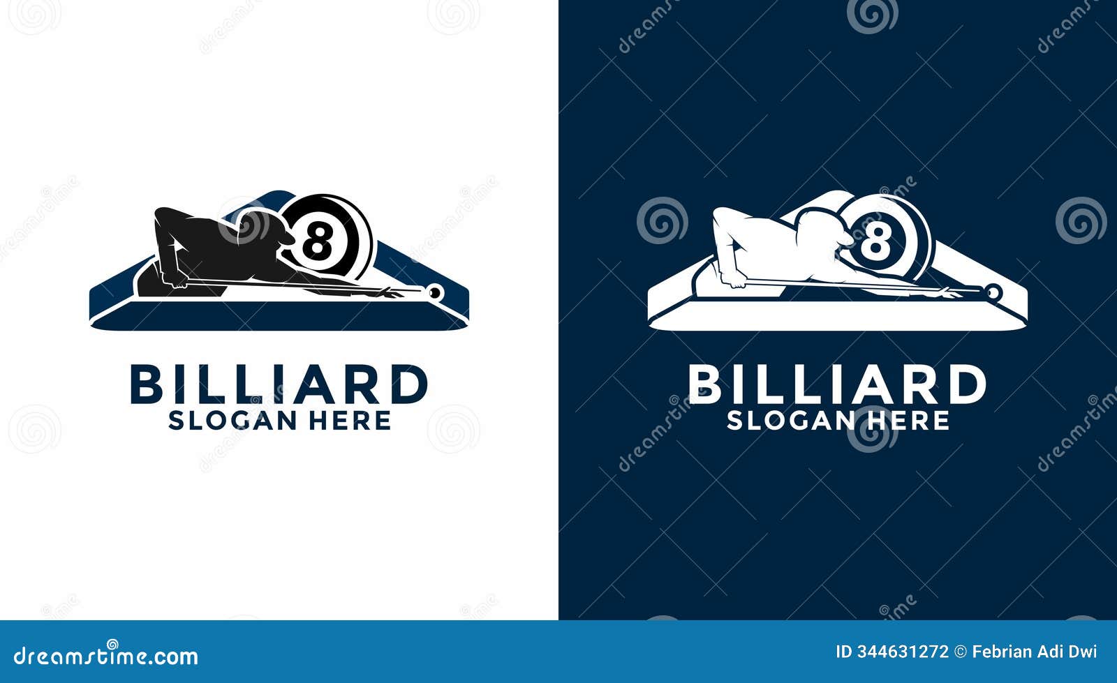 Billiard Logo Design Vector. Sport Poolroom Logo Design. Billiards Logo ...