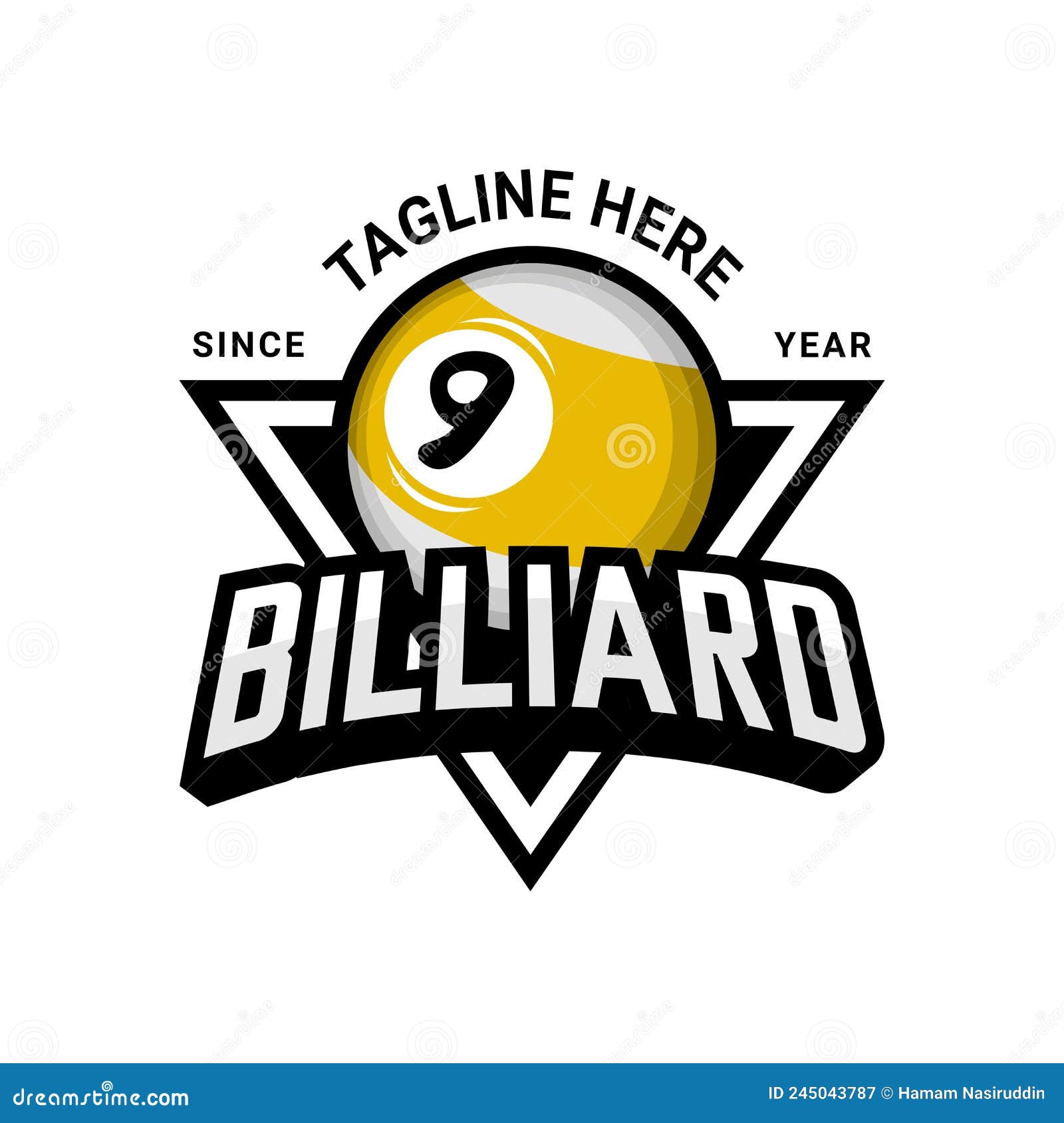 Billiard logos stock vector. Illustration of champion - 245043787