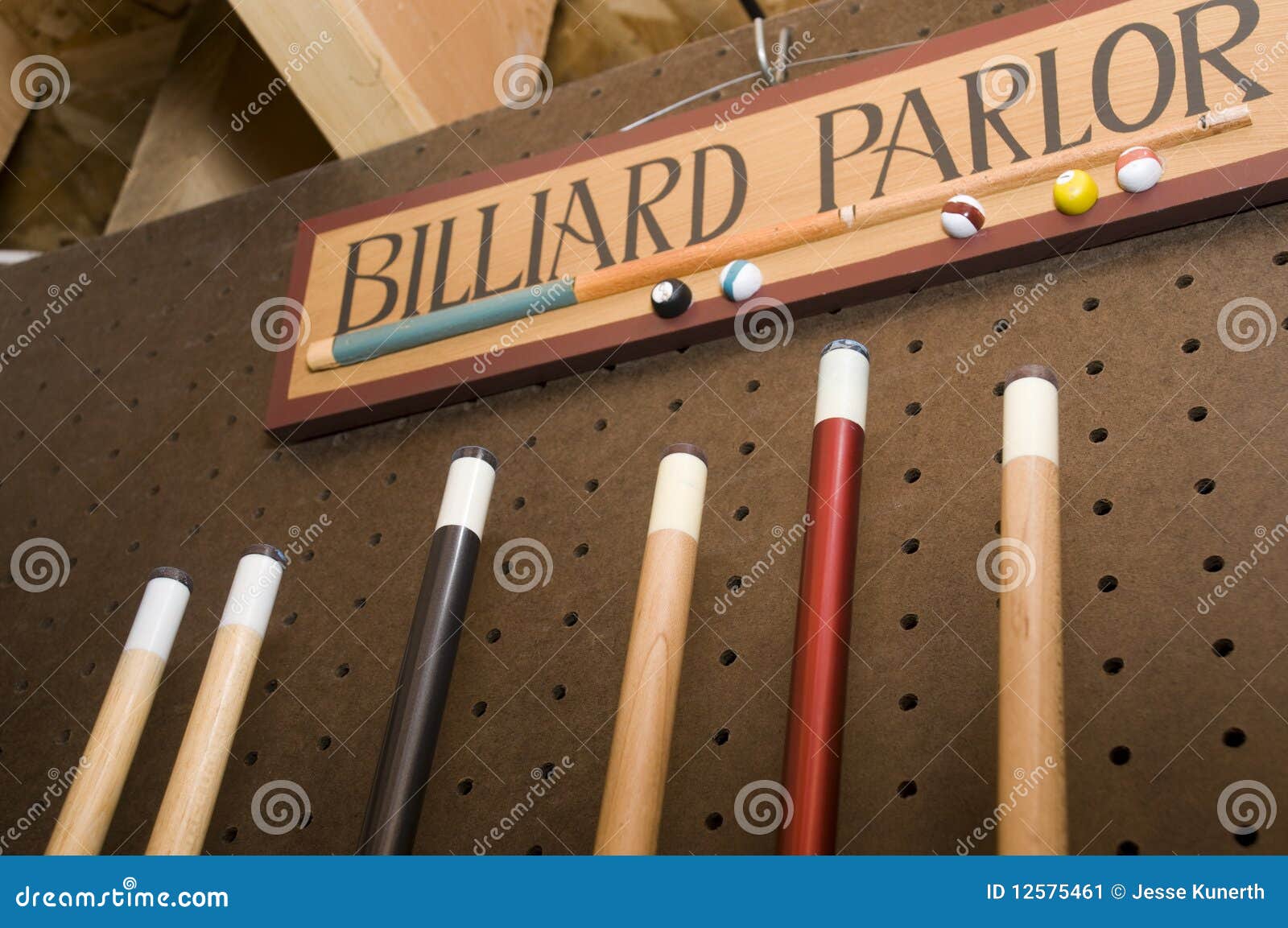 Billiard Parlor Sign stock image. Image of balls, pool - 12575461