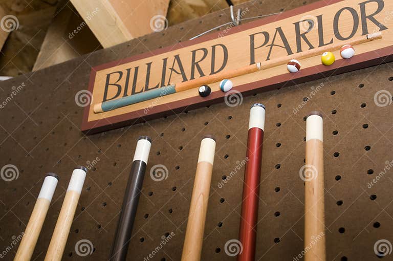 Billiard Parlor Sign stock image. Image of balls, pool - 12575461