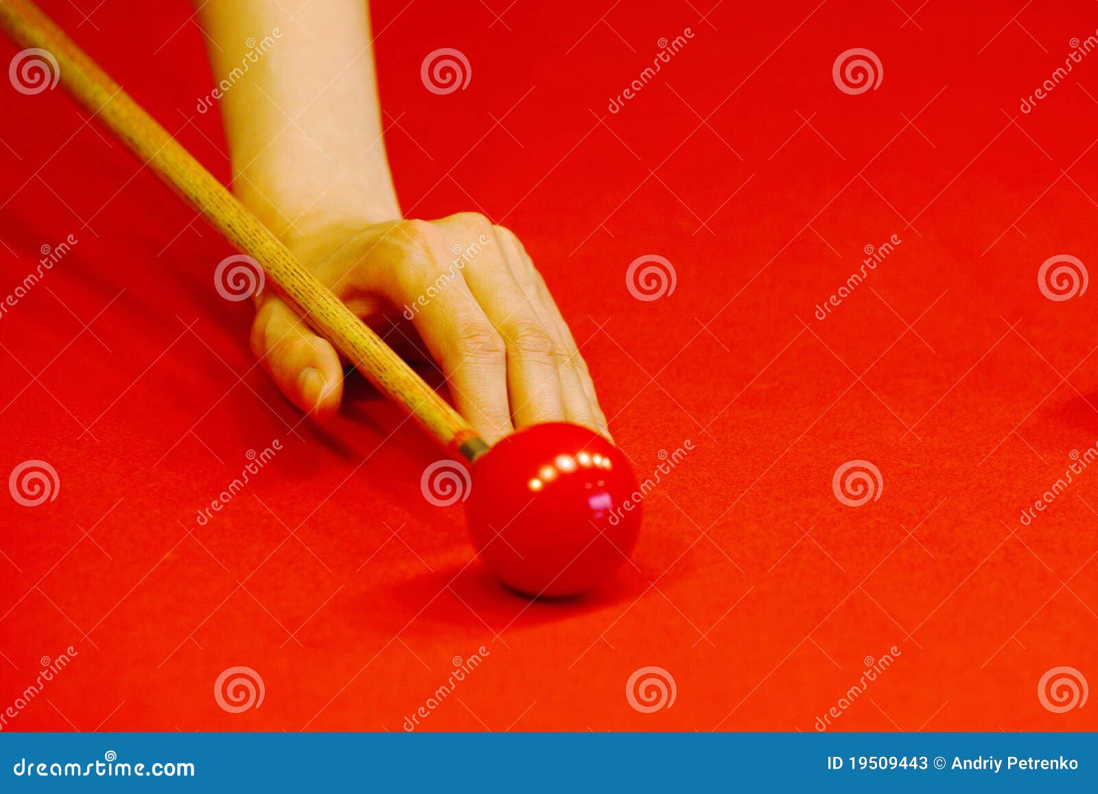Billiard Player Now Preparing His Shot the Ball Stock Image - Image of ...