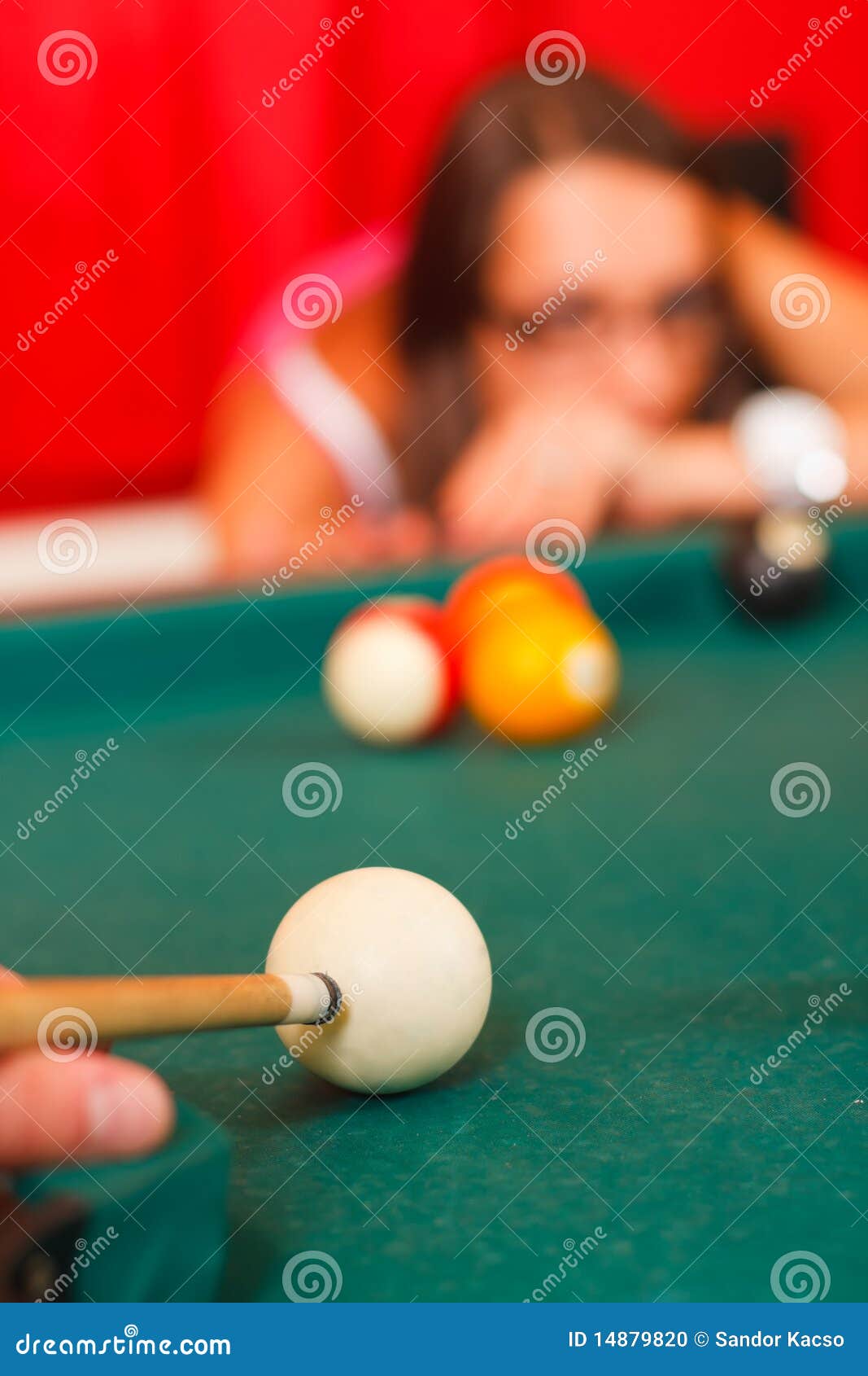 Billiard playing stock photo. Image of people, pool, female - 14879820