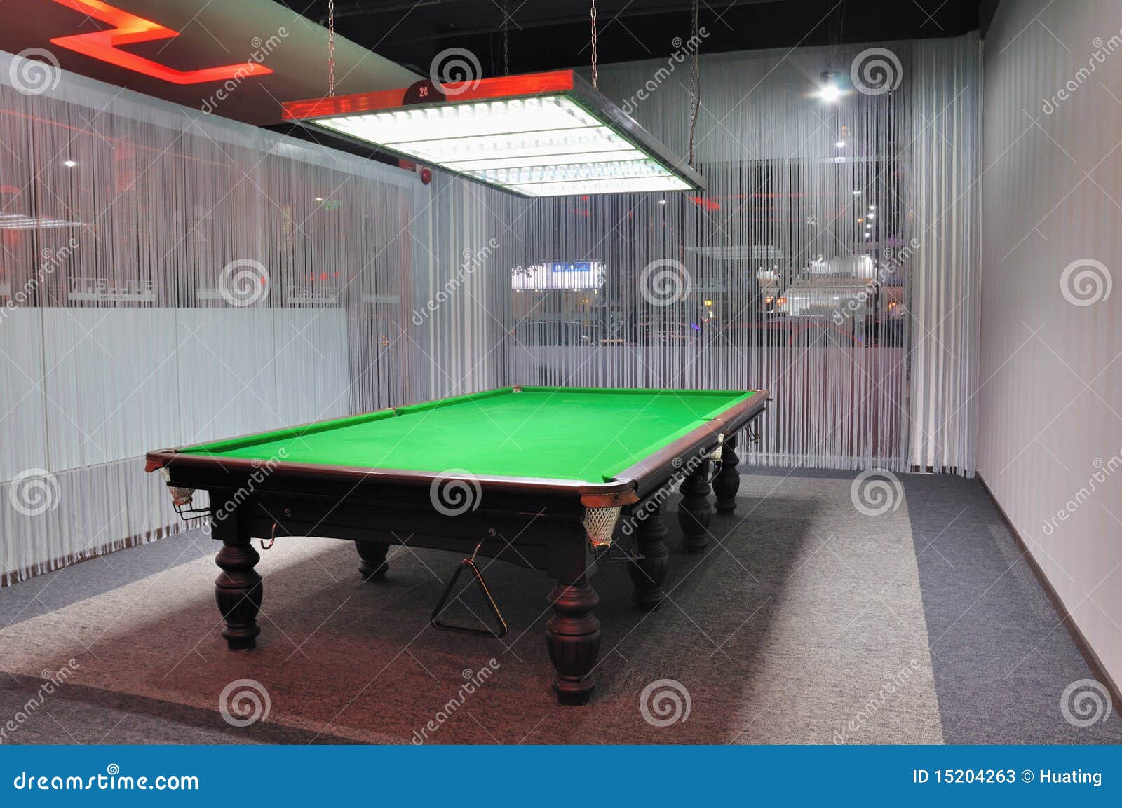 Billiard room stock image. Image of night, room, light - 15204263