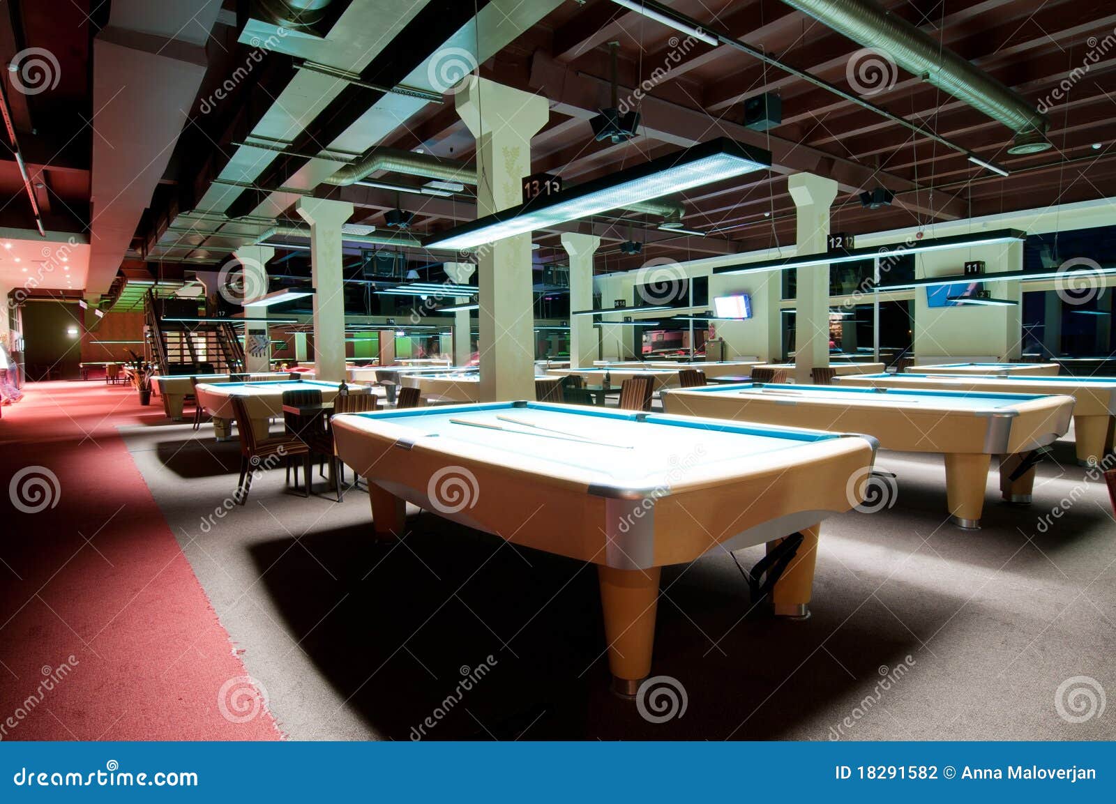 Billiard room stock photo. Image of polished, colored - 18291582