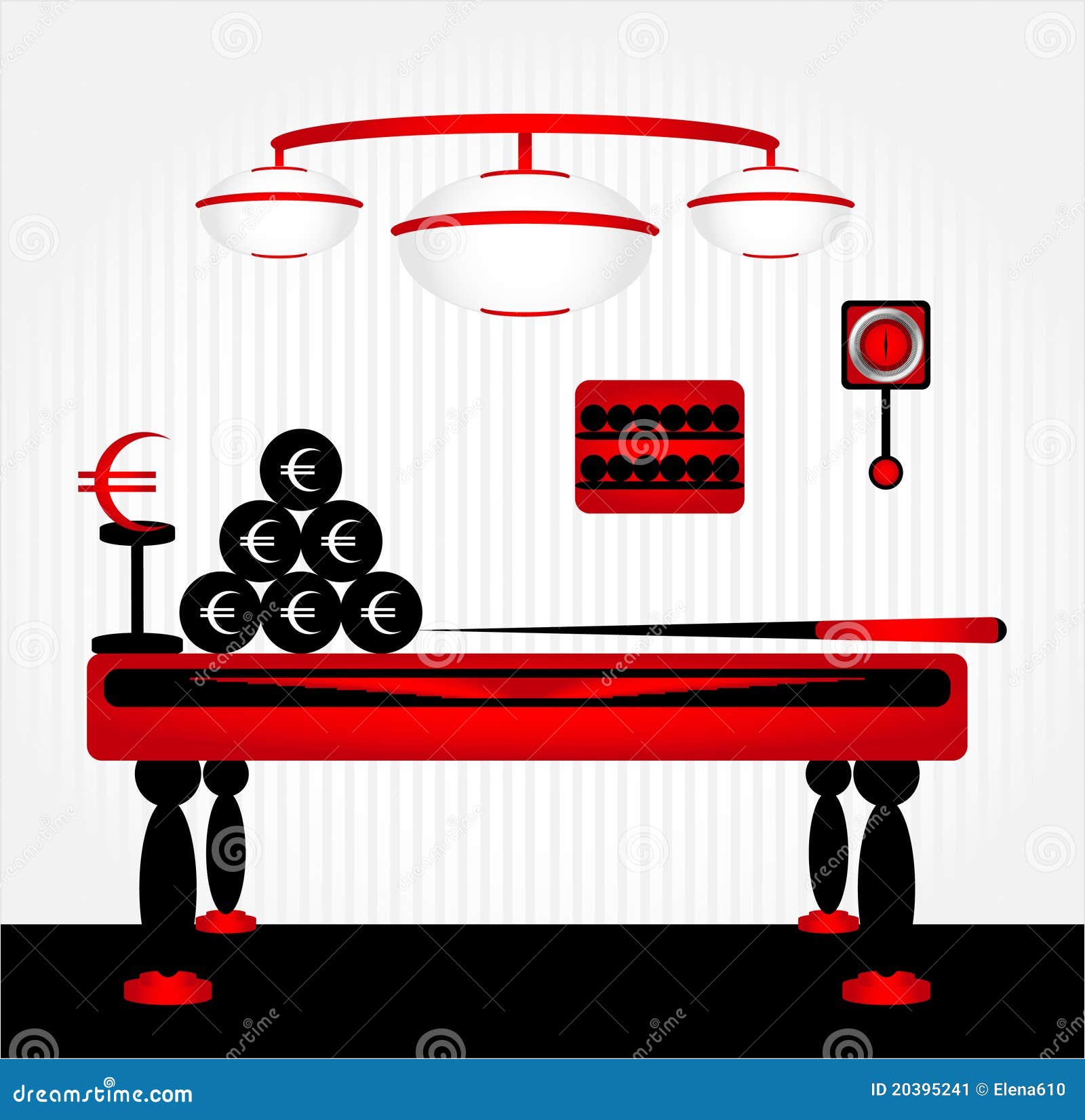 Billiards hall clipart - dolfsong