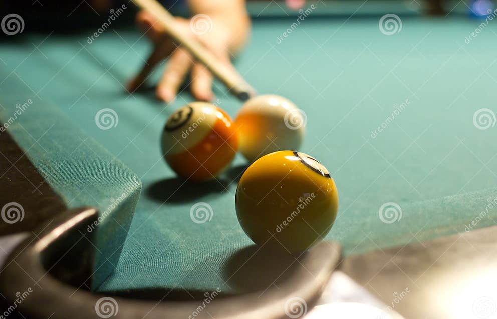 Billiard shot stock photo. Image of pocket, match, compete - 25218108