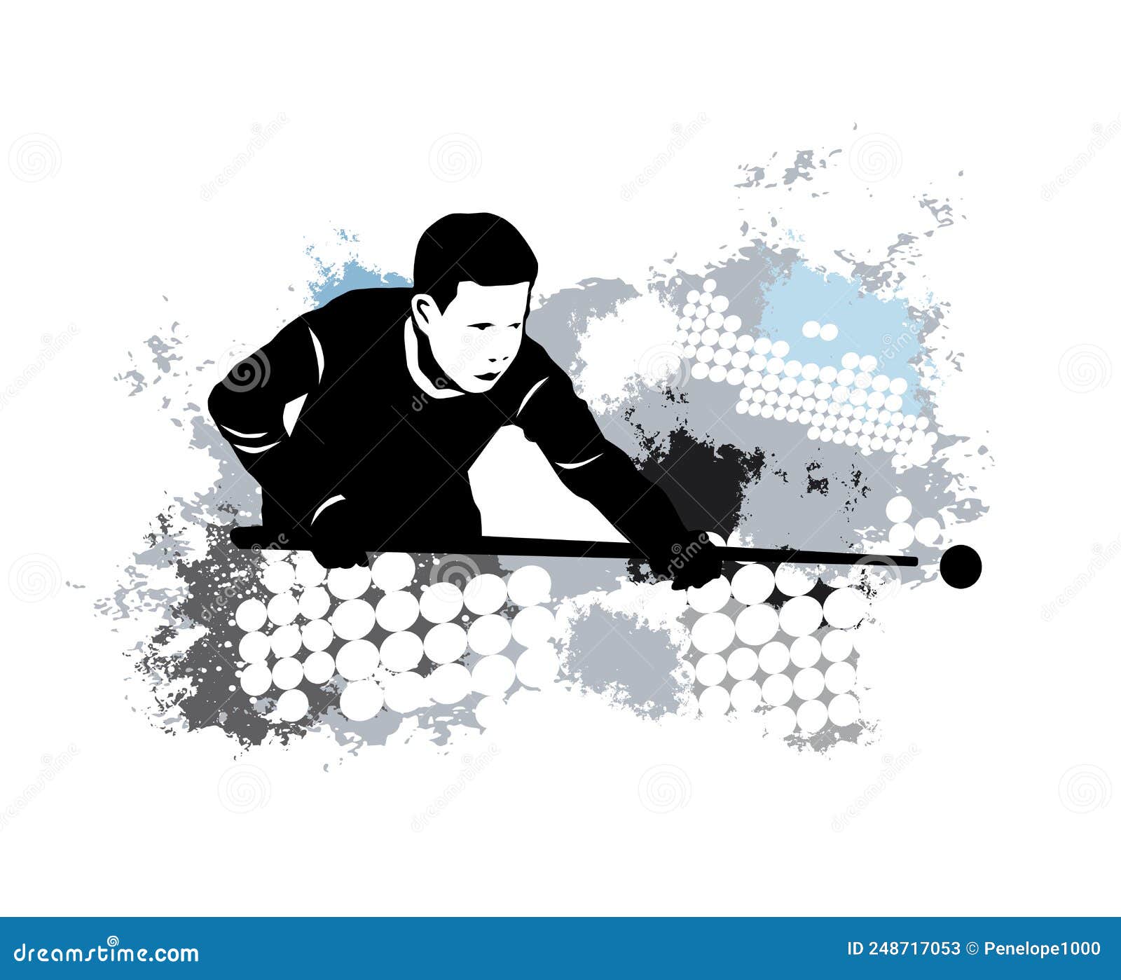 Billiard Sport Graphic with Buttons for Using Text. Stock Vector ...