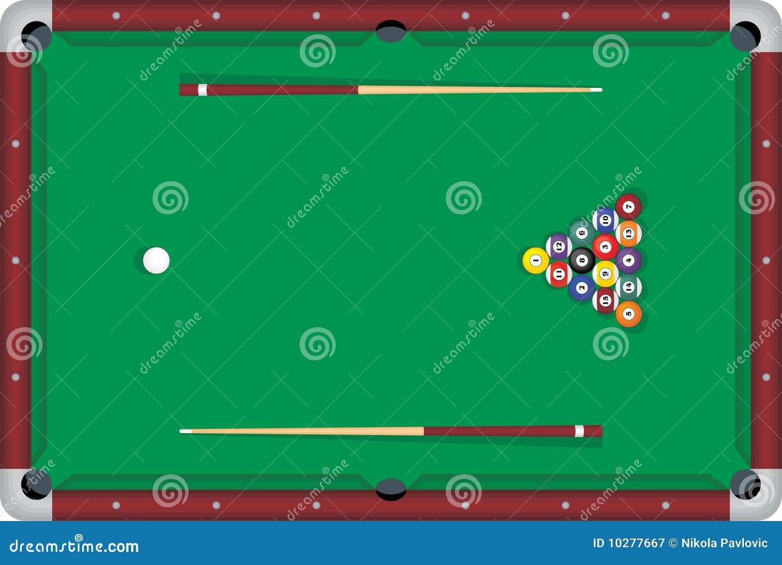 Billiard Table Stock Photo | CartoonDealer.com #12807084