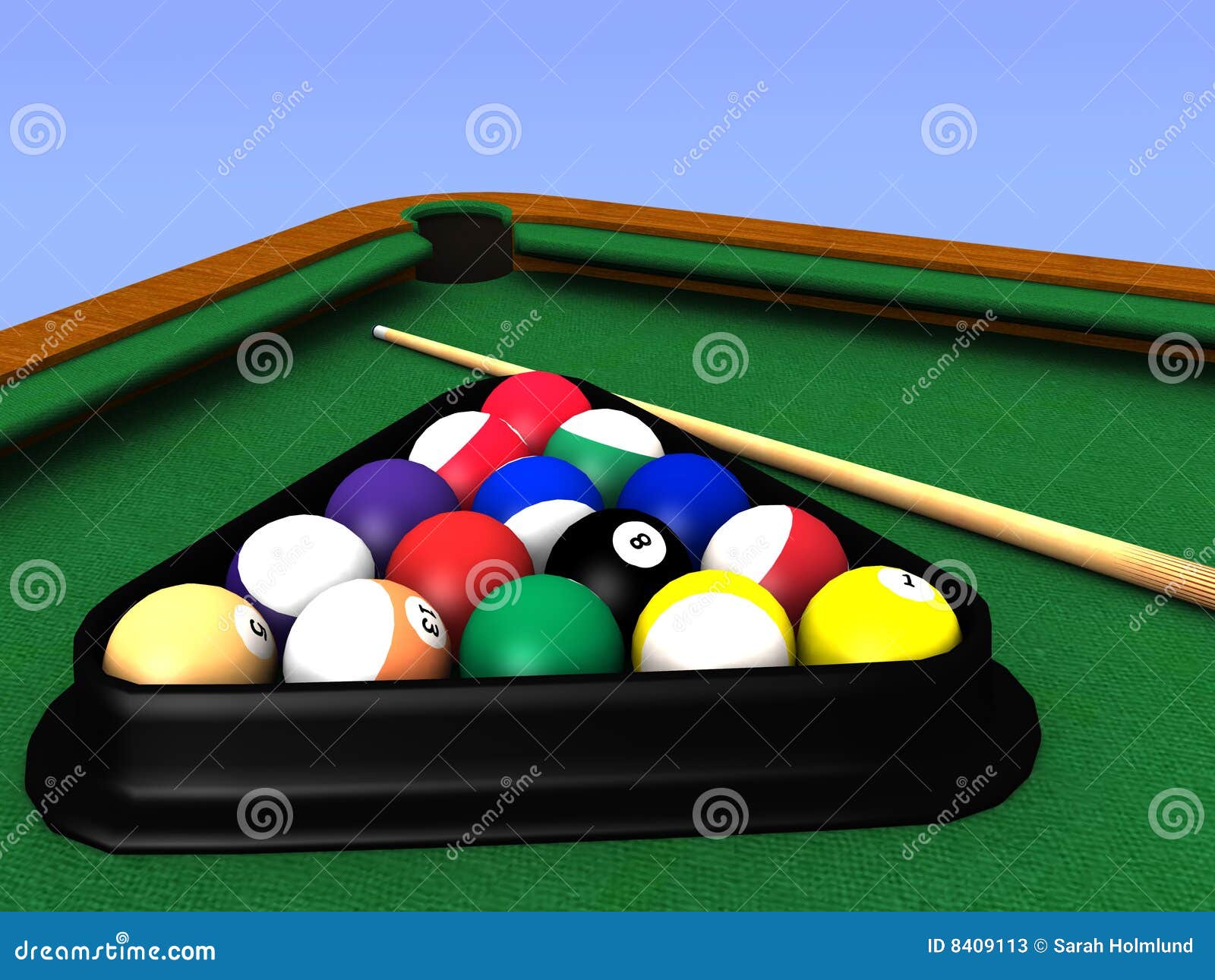 Billiard table closeup stock illustration. Illustration of ball - 8409113