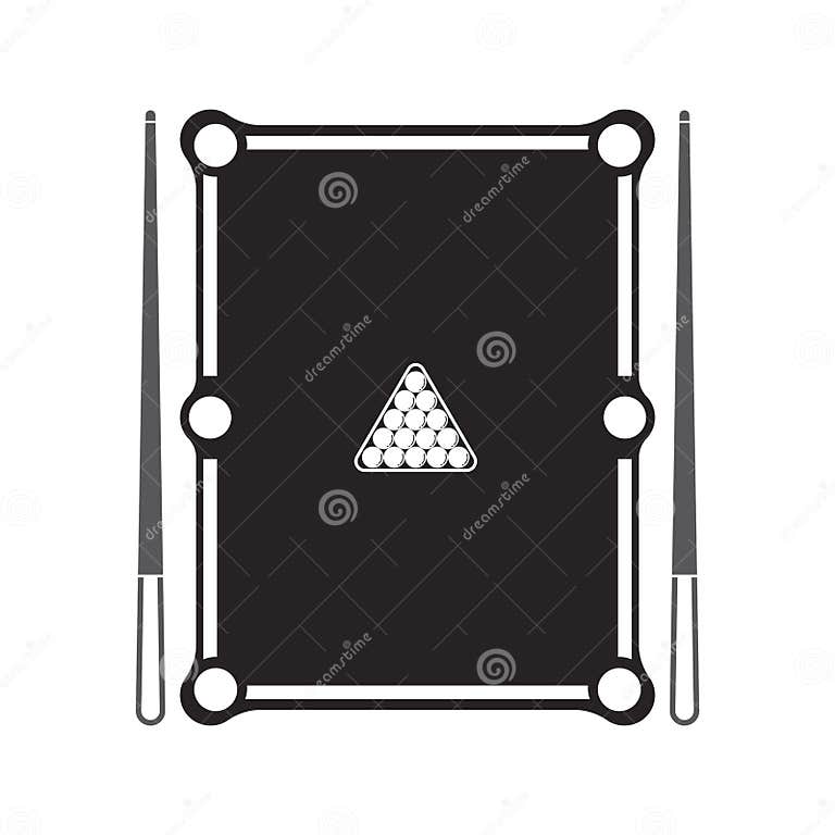 Billiard table icon stock vector. Illustration of sport - 273159560