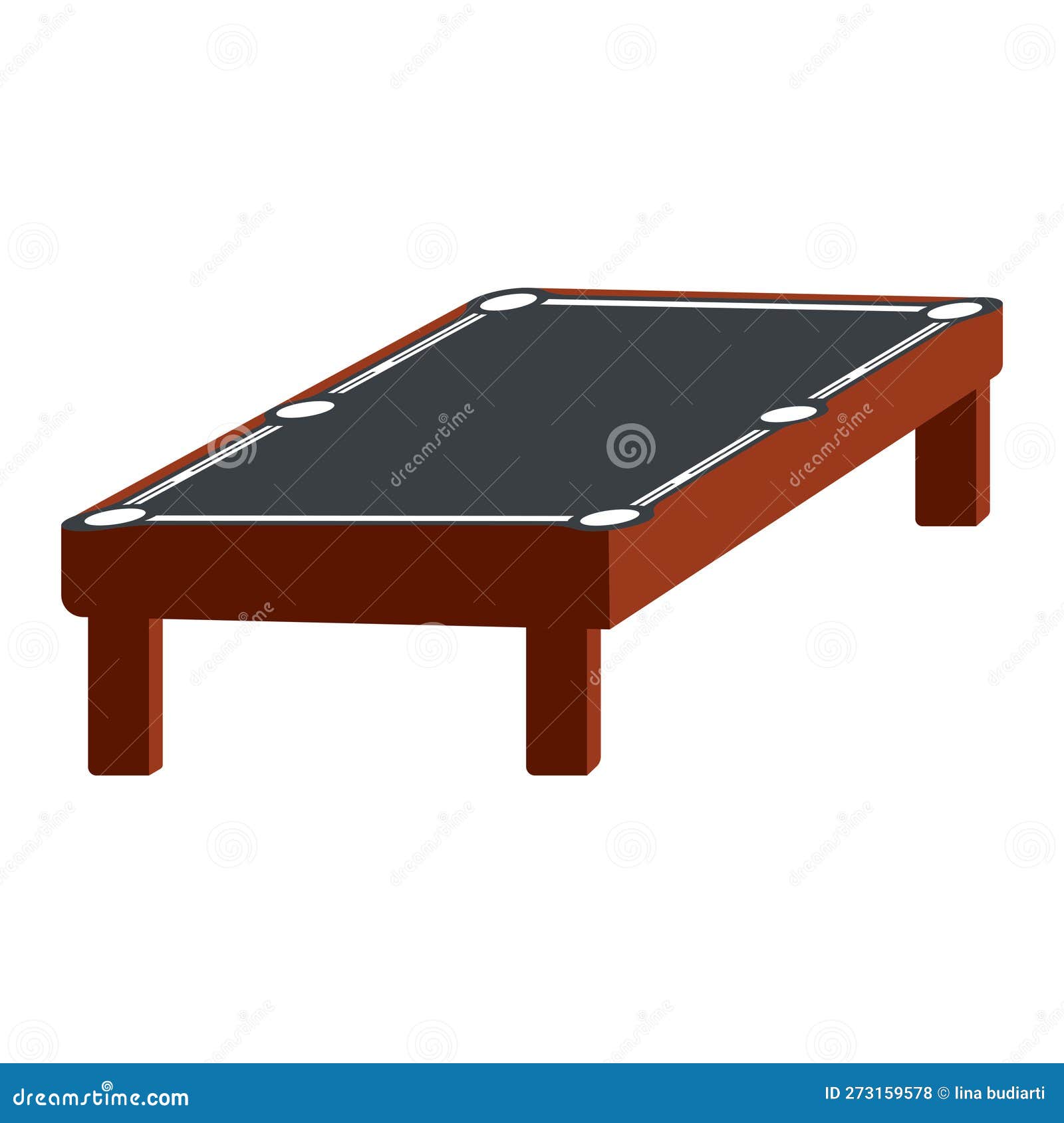 Billiard table icon stock vector. Illustration of billiard - 273159578