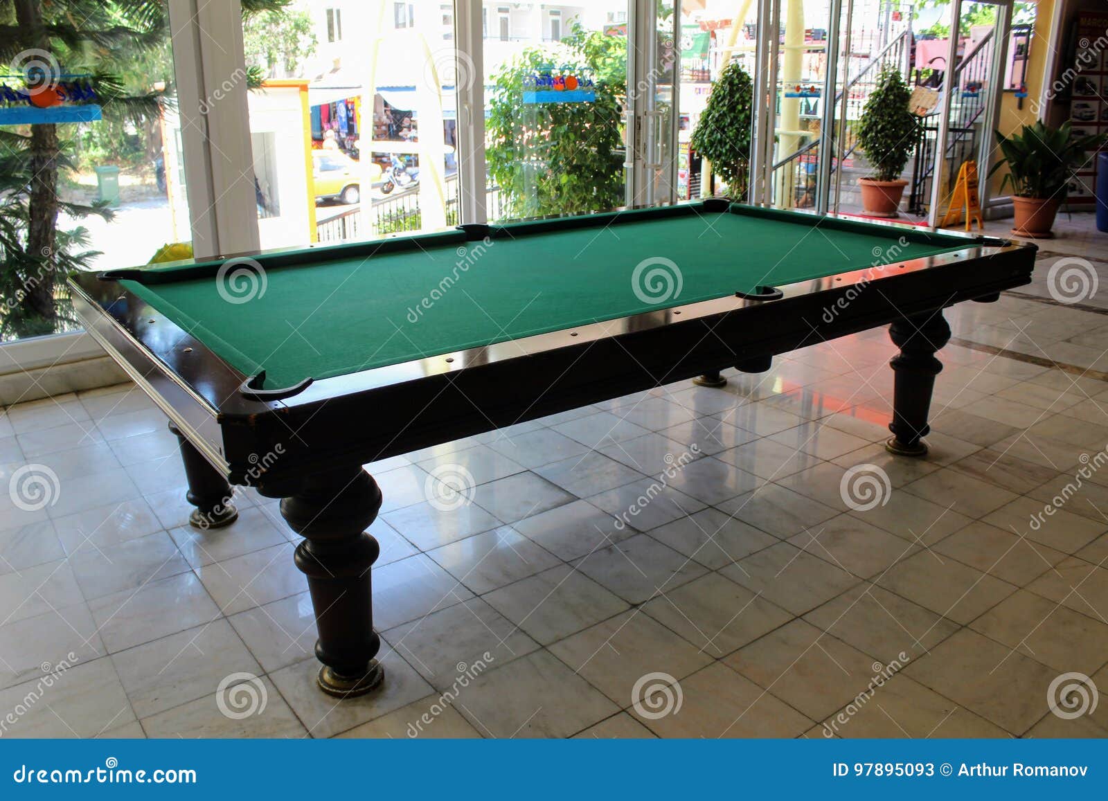 Billiard Table in Kleopatra Beach Hotel Alanya, Turkey Editorial Stock ...