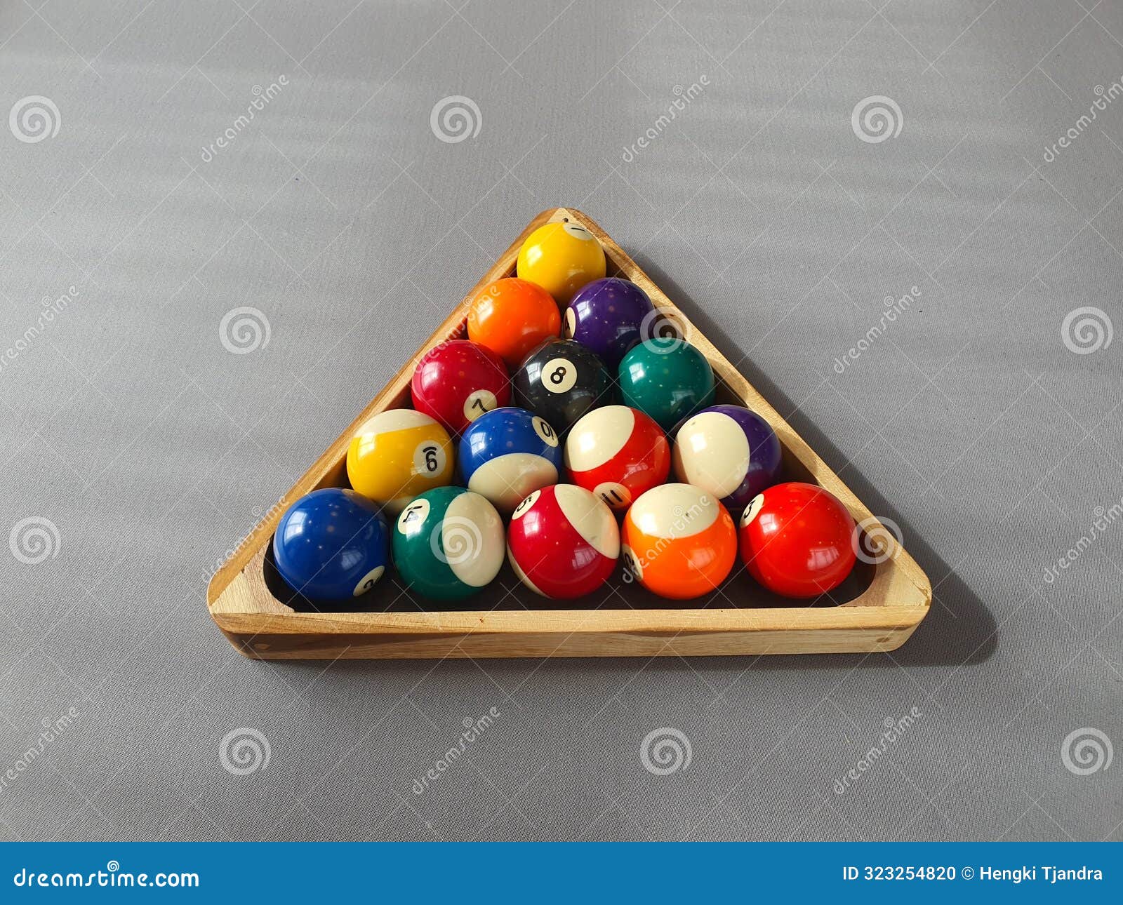 Billiard Table with the Rack Position or Rack-ready Position. Pool Game ...