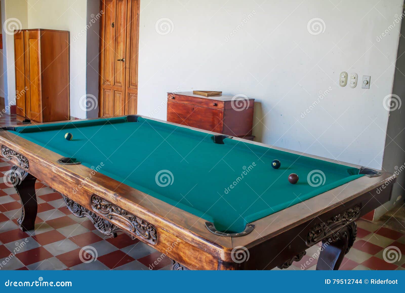 Billiard Table To Play at Home Stock Photo - Image of activity ...