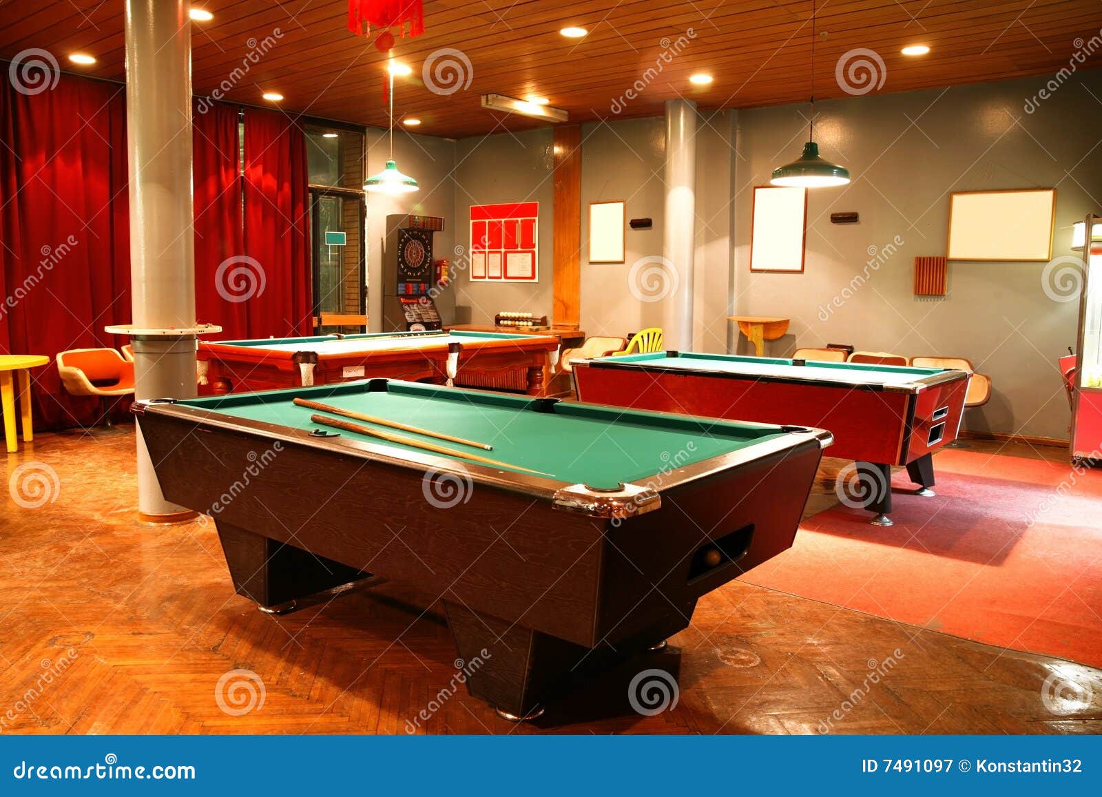 Billiards stock image. Image of black, green, pool, billiards - 7491097