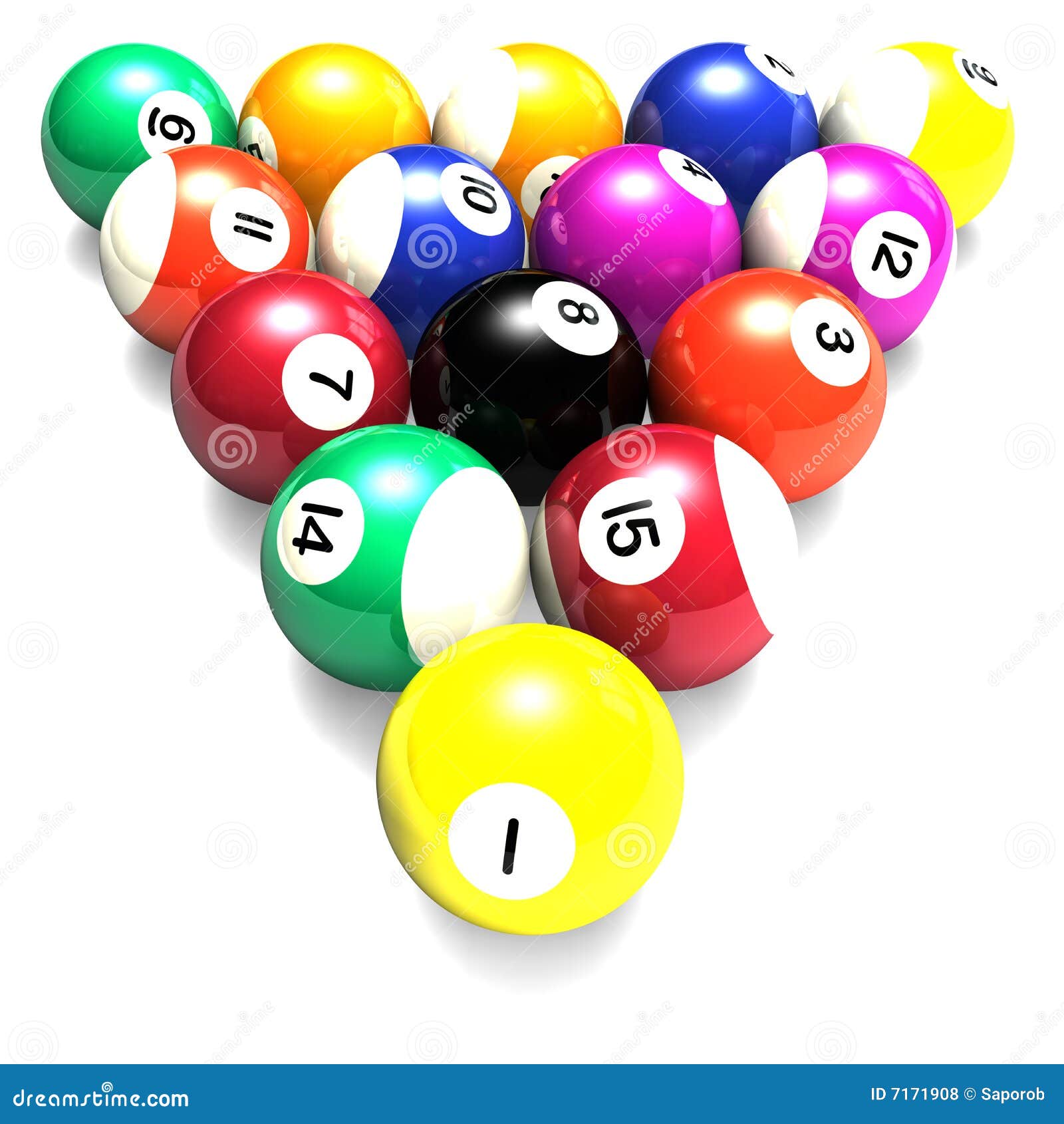 Billiards Balls stock illustration. Illustration of shoot - 7171908