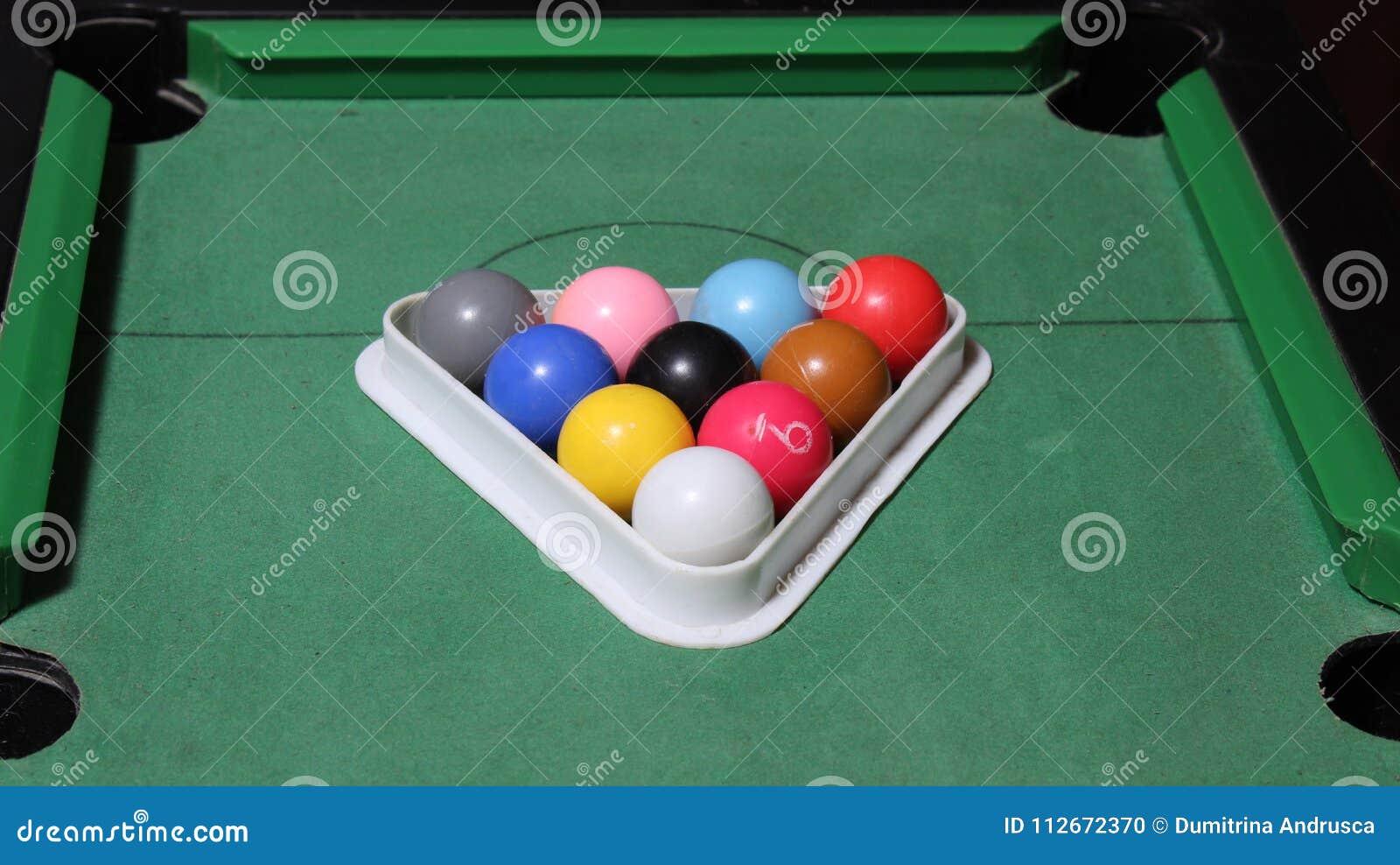 Billiards balls table stock photo. Image of billiard - 112672370