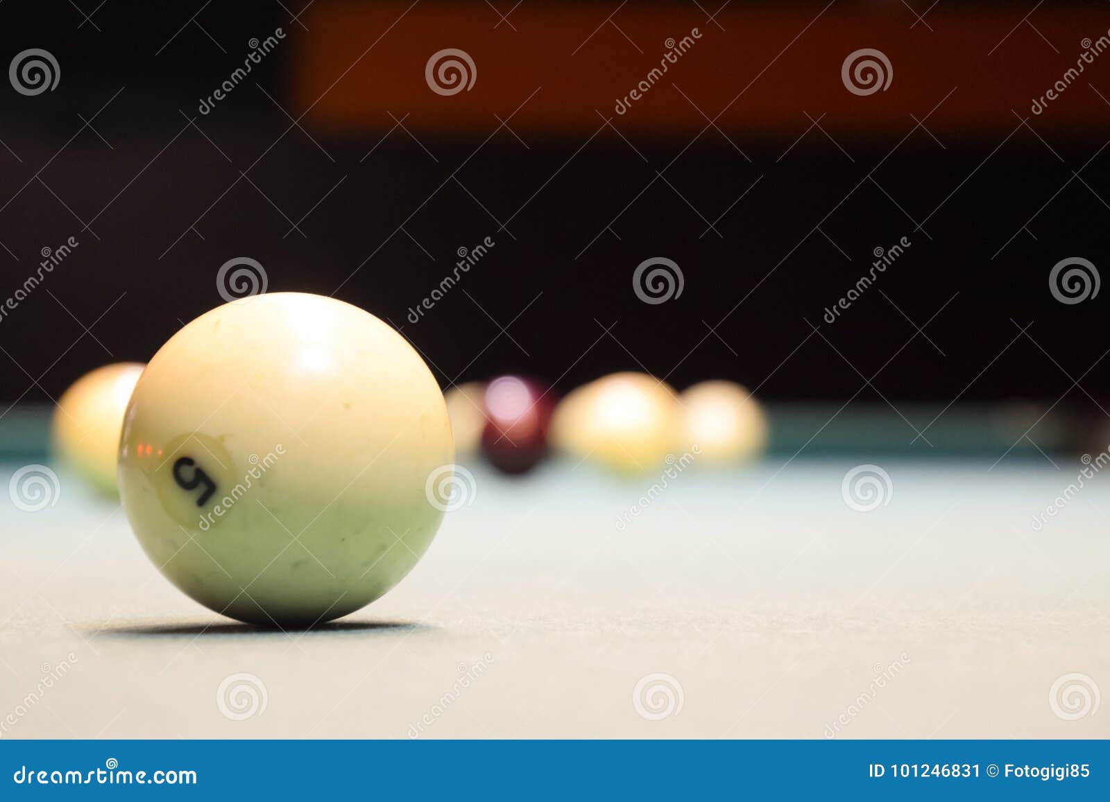 Billiards, Billiard Table. Balls on the Billiard Table. Stock Image ...