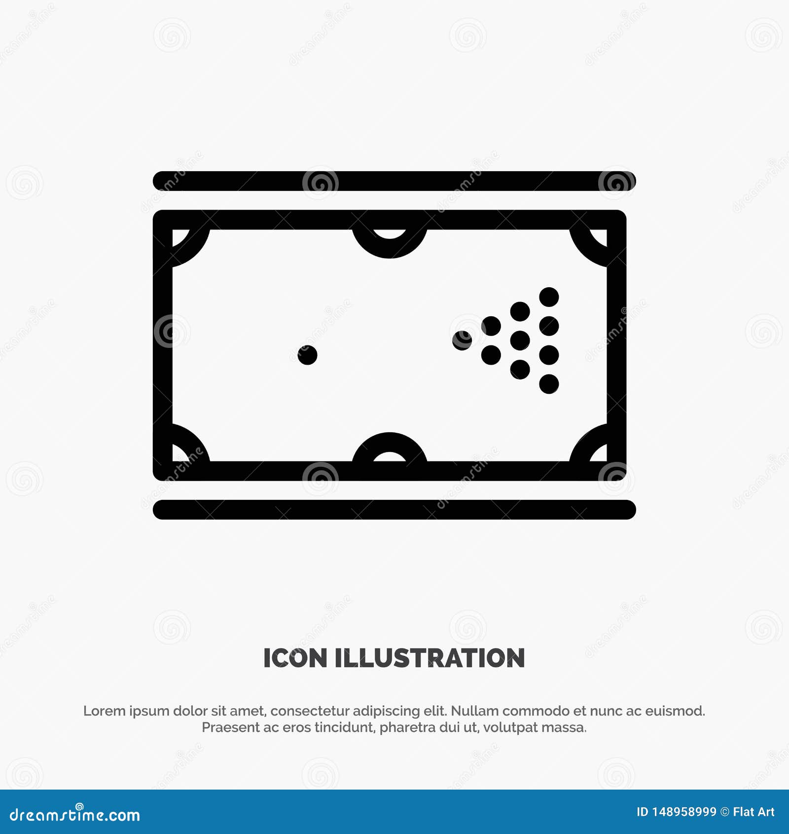 Billiards, Cue, Game, Pocket, Pool Line Icon Vector Stock Vector ...