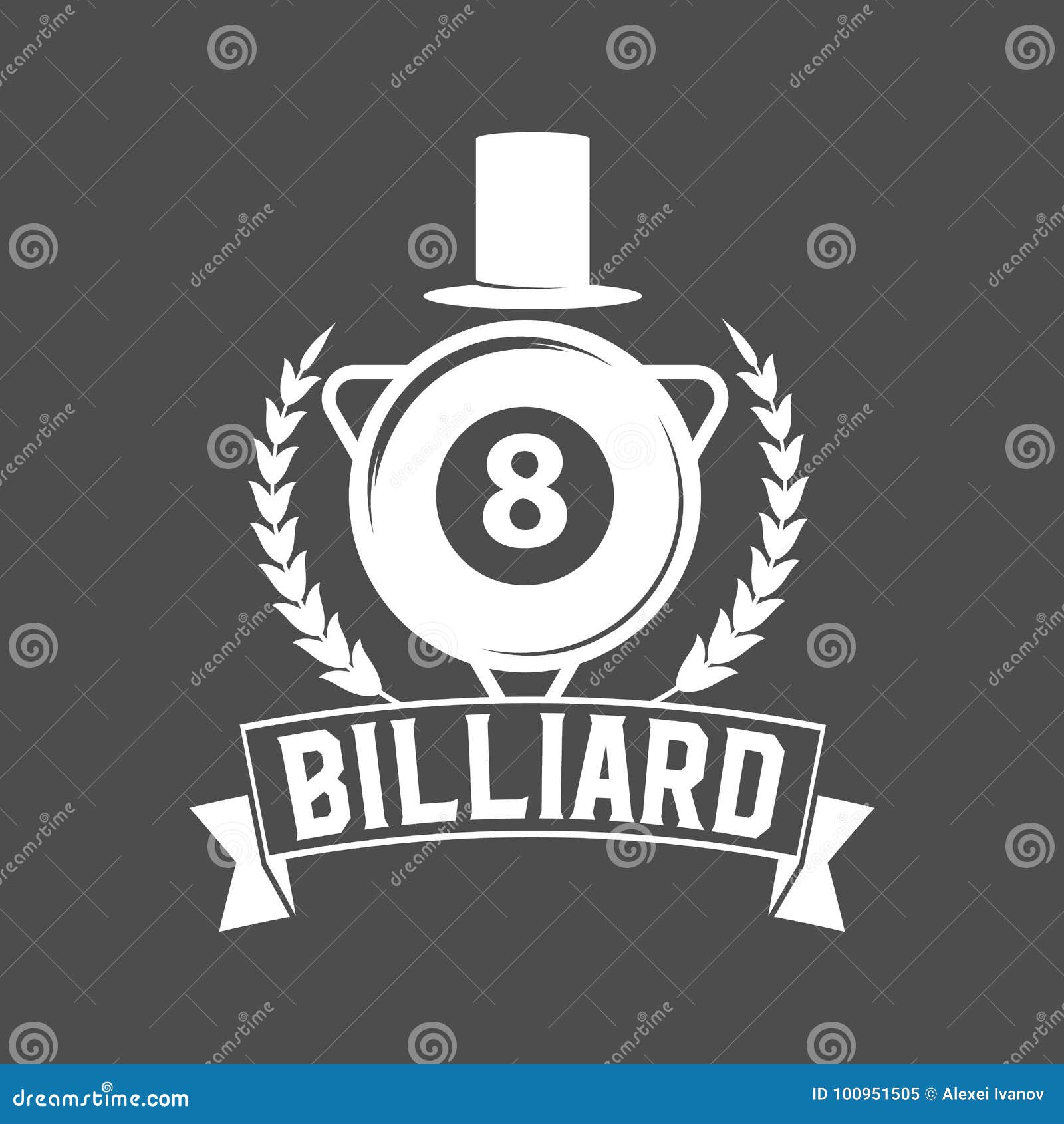 Billiards Emblems Labels and Designed Elements Stock Vector ...