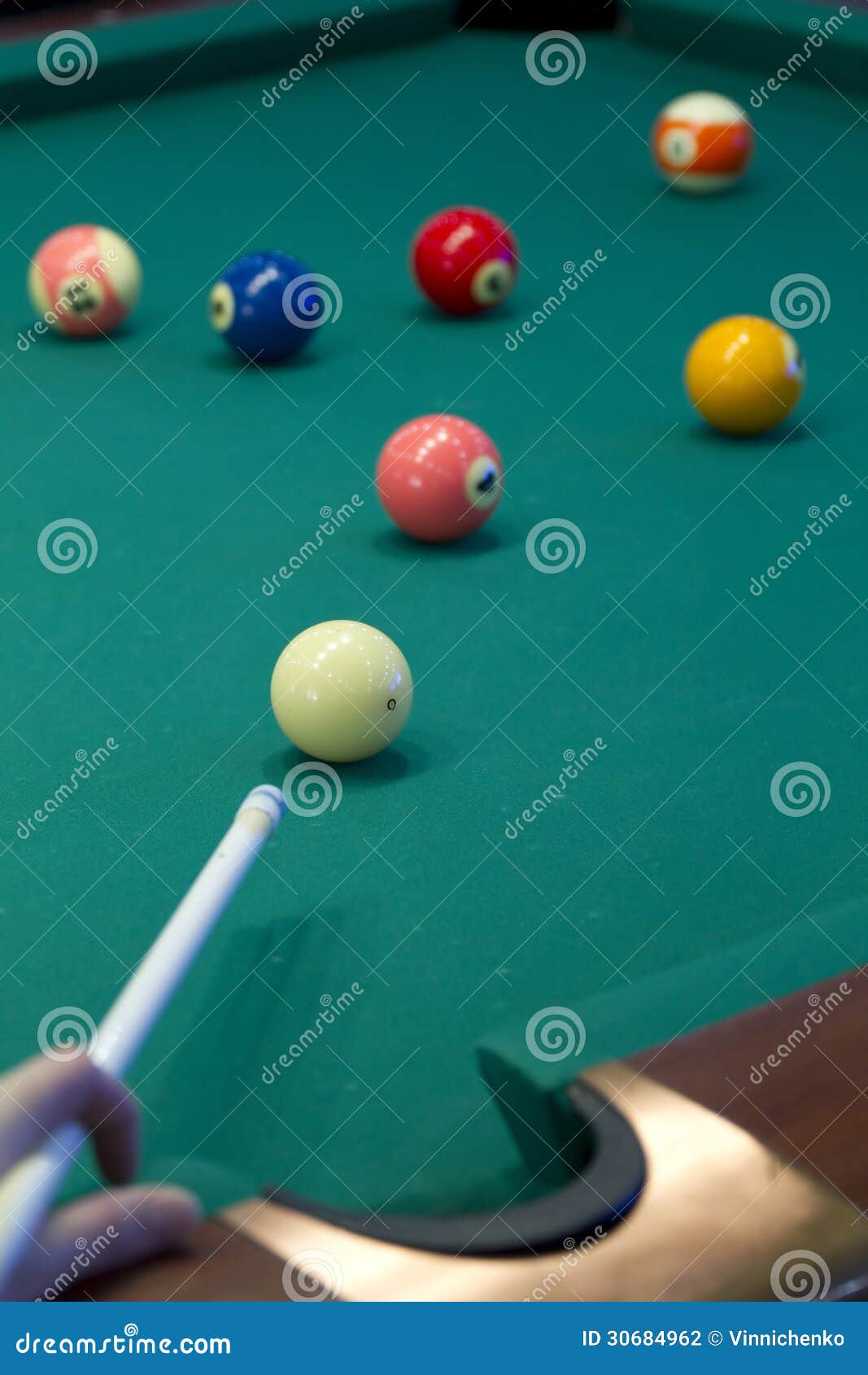 Billiards player chooses stock photo. Image of focus - 30684962