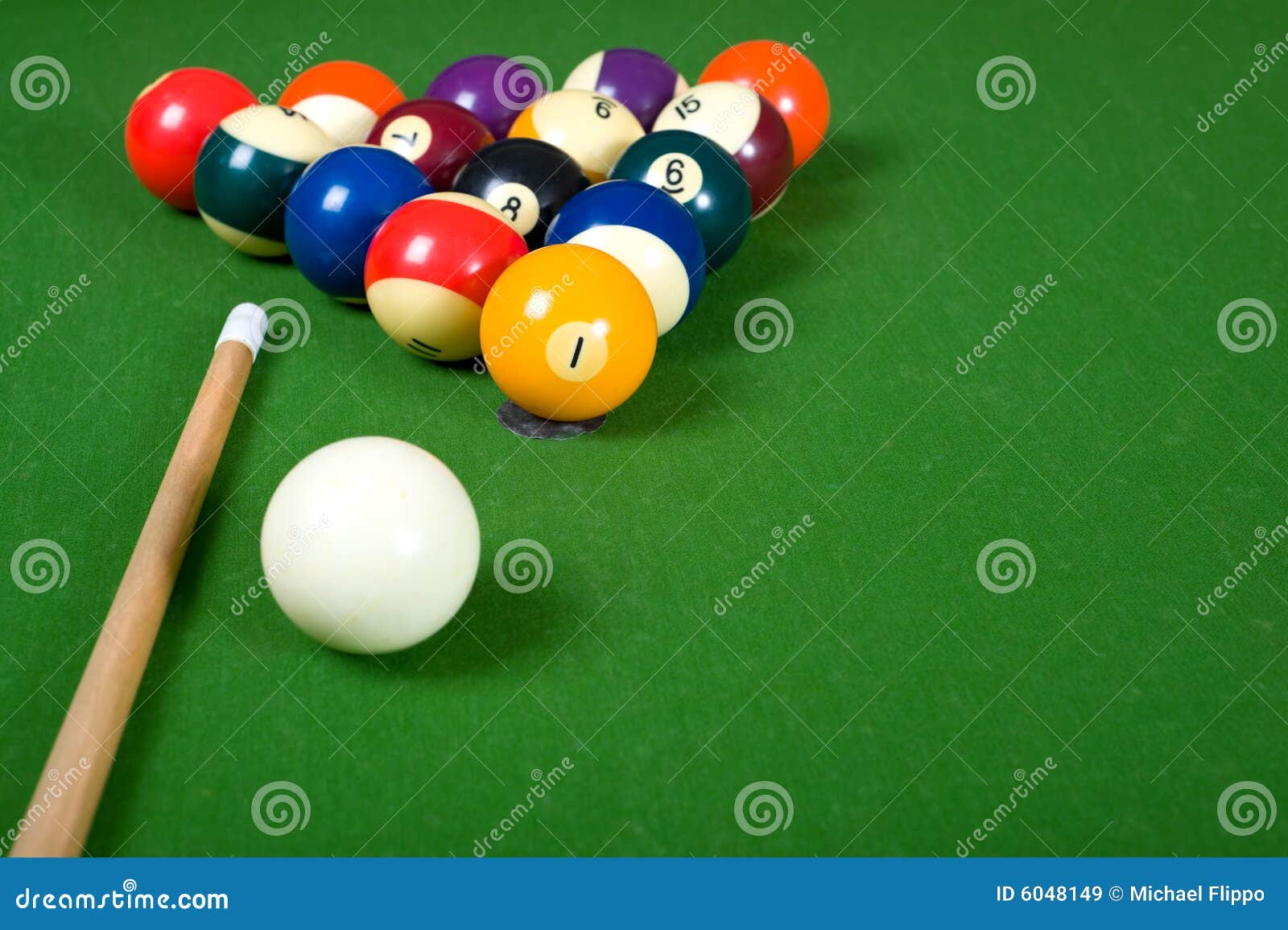 Billiards of Pool stock image. Image of compete, wooden - 6048149