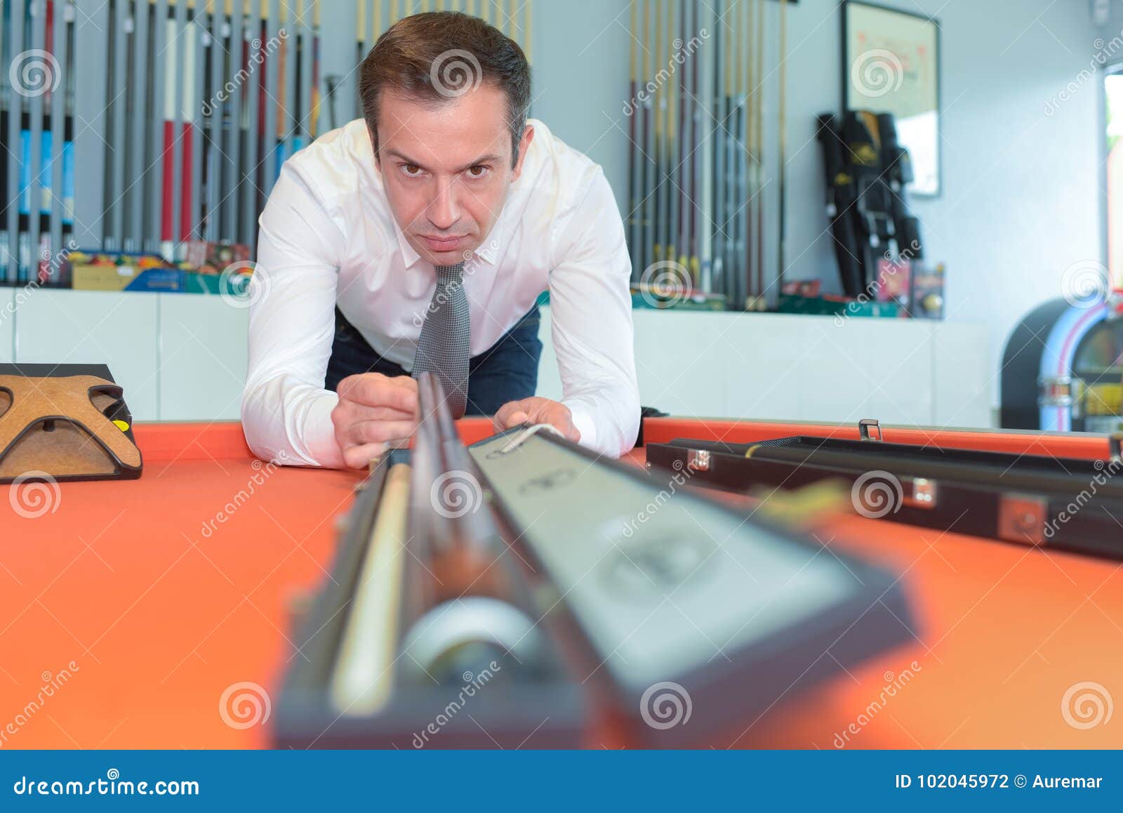 Billiards stick inside box stock photo. Image of tournament - 102045972
